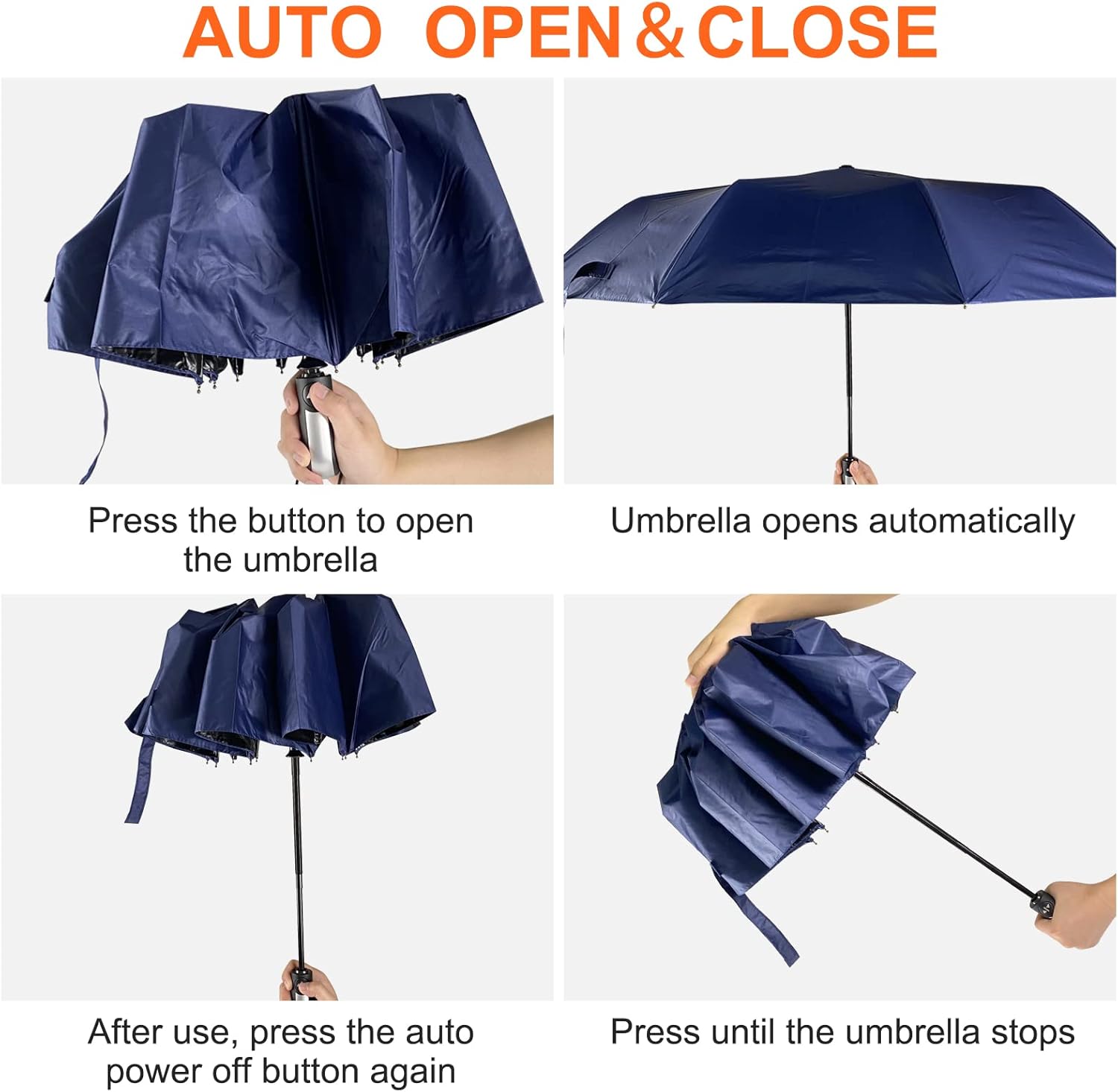 Uootach Ombrello Pieghevoli, Ombrello pieghevole ad apertura e chiusura ...