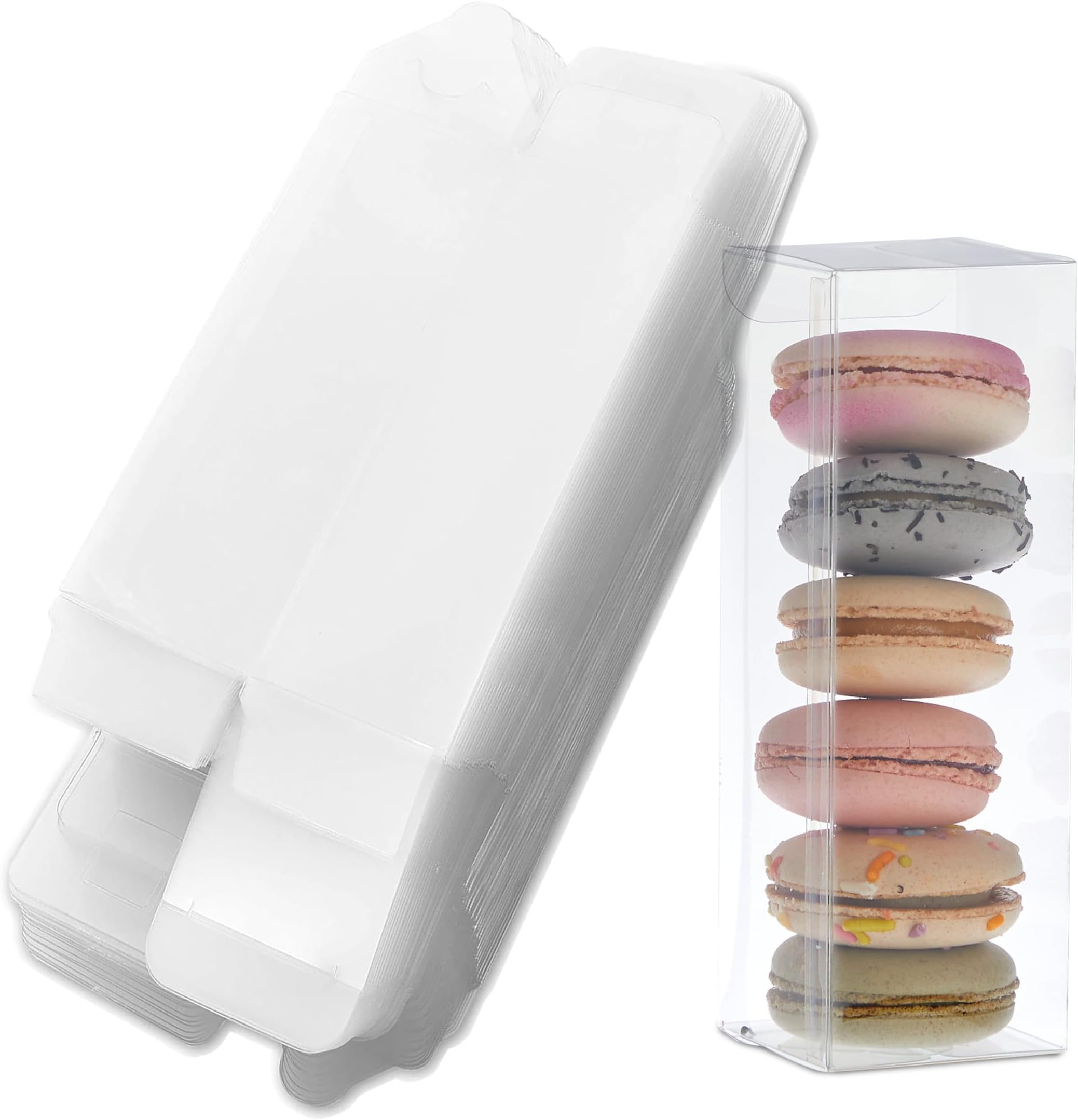 Amazon.com: Peohud 80 Pieces Clear Boxes for Favors, Transparent Candy ...