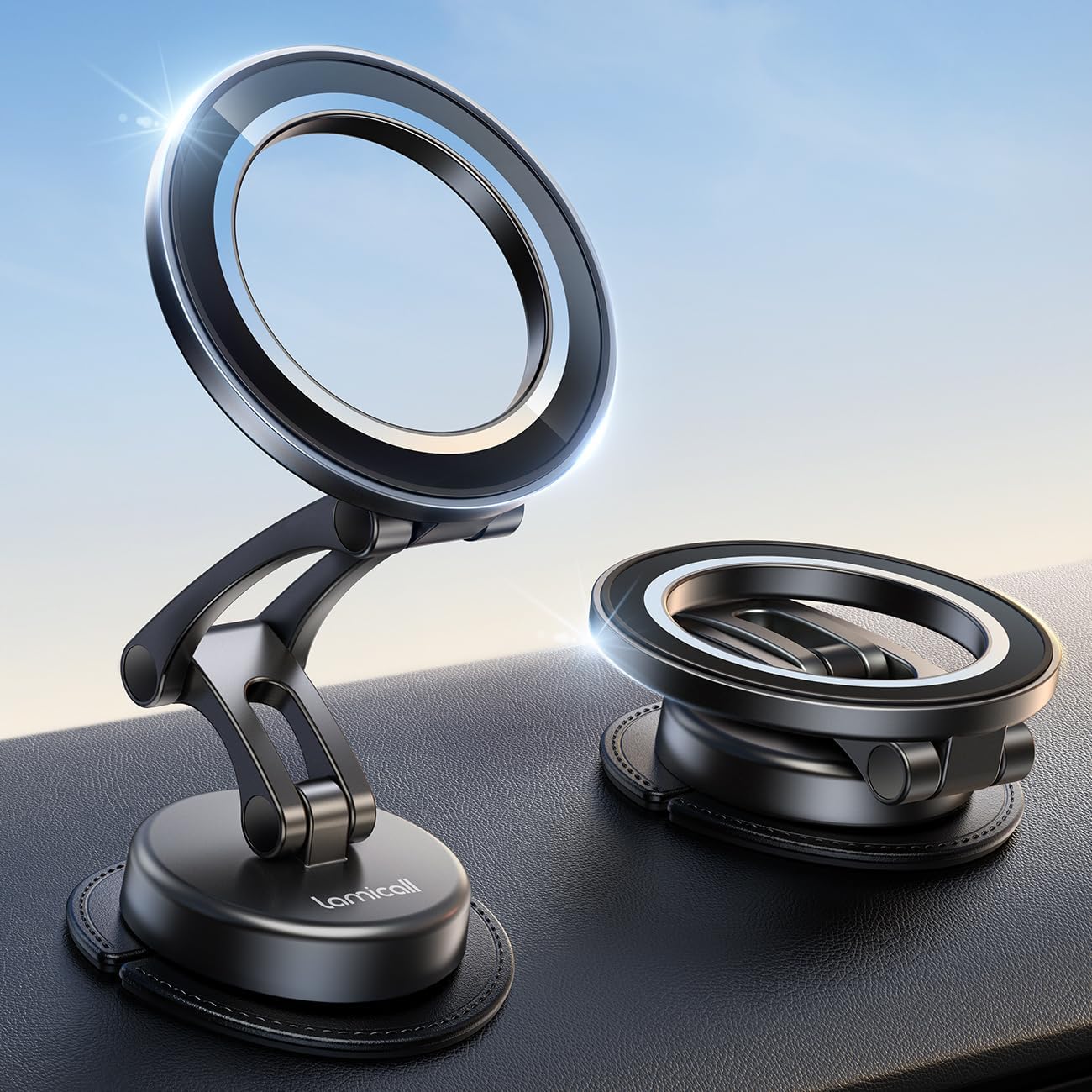 Amazon.com: Lamicall for MagSafe Car Mount [All-Metal] Magnetic Phone ...