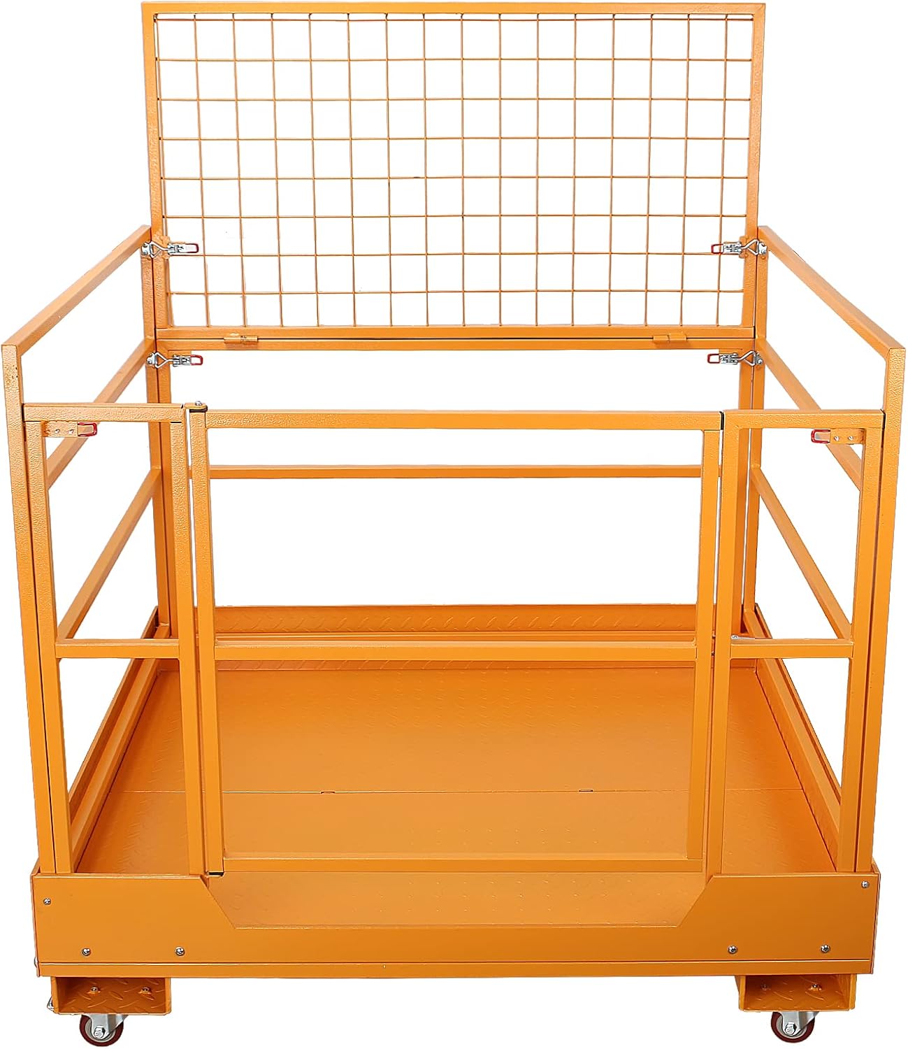Amazon.com: Sidasu 45"x43" Forklift Safety Cage with 4 Wheels Forklift ...