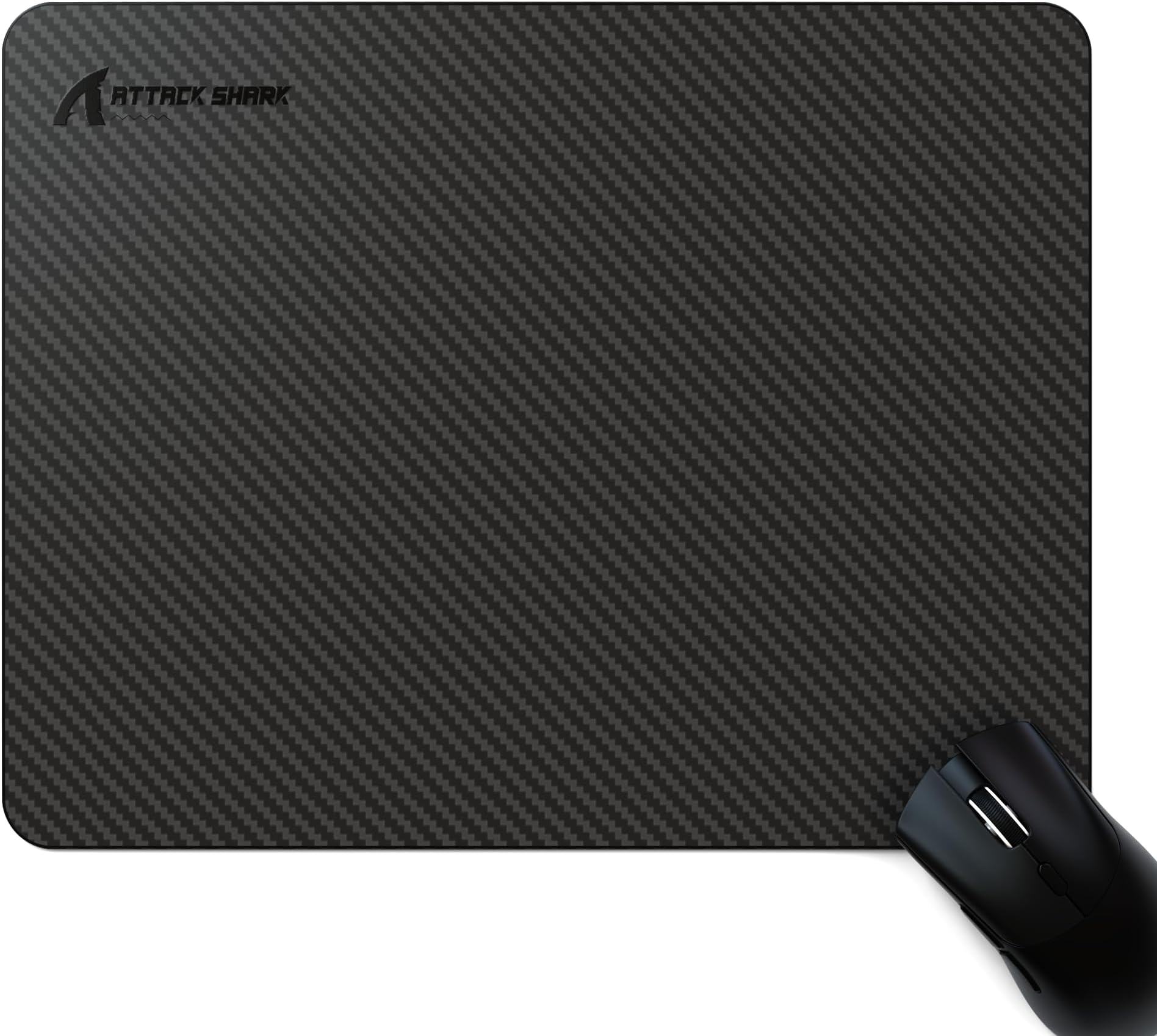 Amazon.com: ATTACK SHARK CM04 Carbon Fiber Gaming Mouse Pad,Esports ...