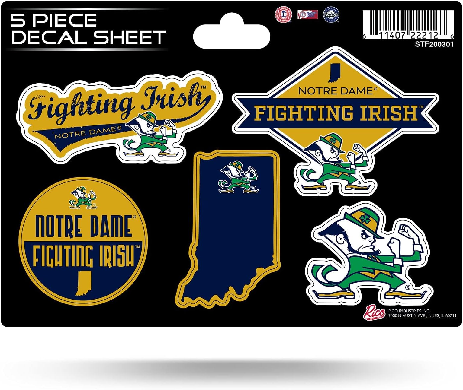 Amazon.com - Notre Dame Logo Vinyl Waterproof Sticker Decal Car Laptop ...