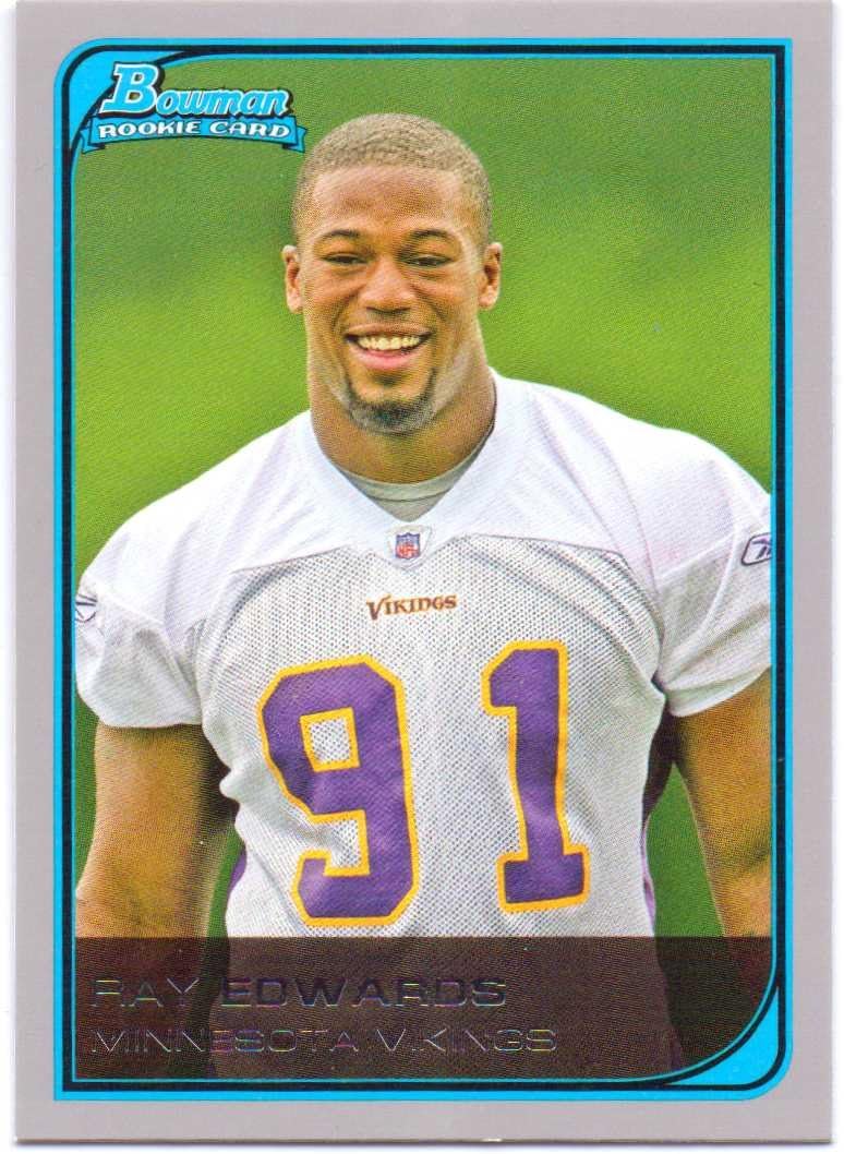 Amazon.com: Ray Edwards 2006 Bowman Rookie #237 - Minnesota Vikings ...