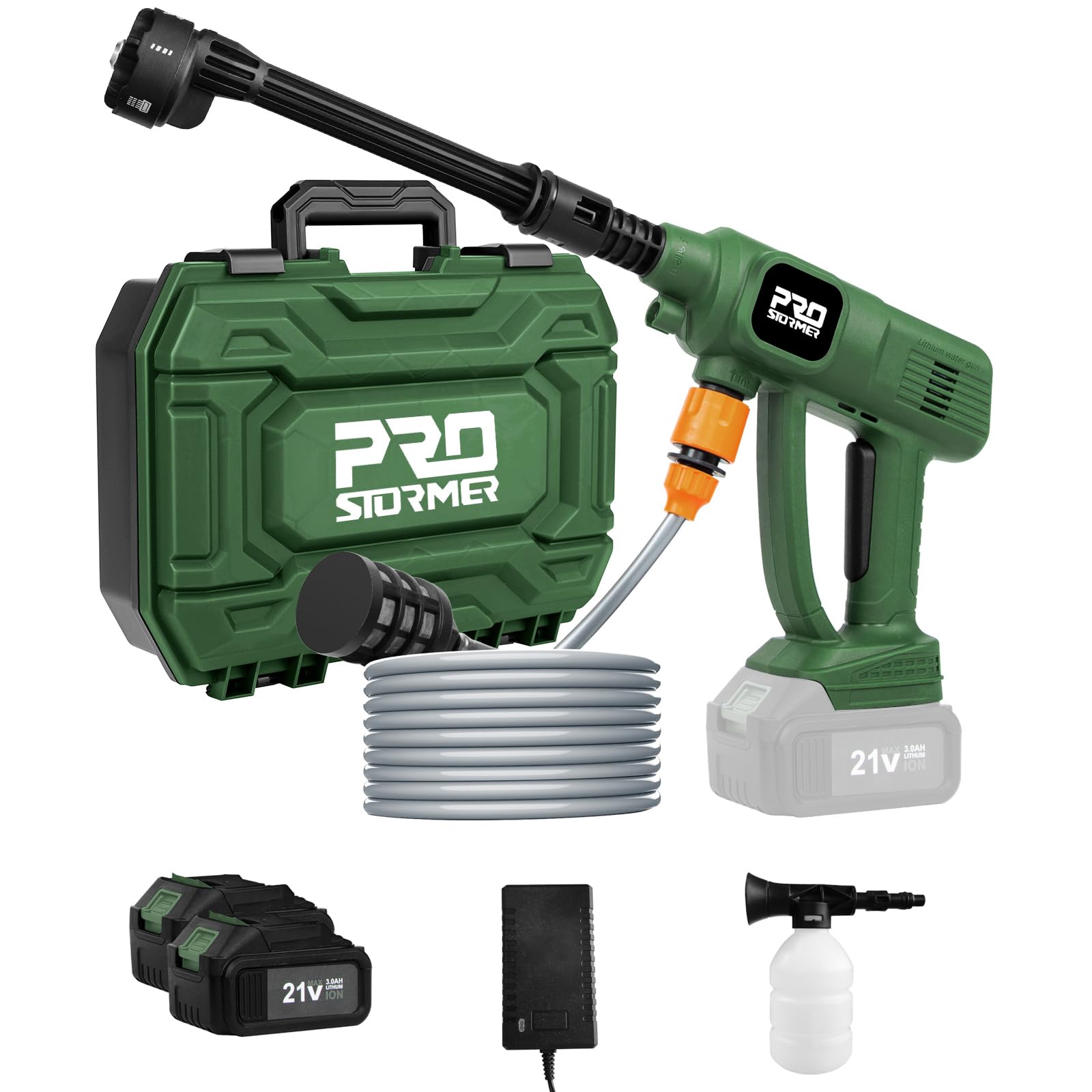 Amazon.com : Prostormer Cordless Pressure Washer 1500PSI, Portable ...