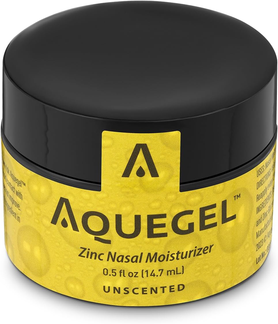 Amazon.com: Aquegel Nasal Moisturizer + Zinc, 12-Hour Nasal Moisture ...
