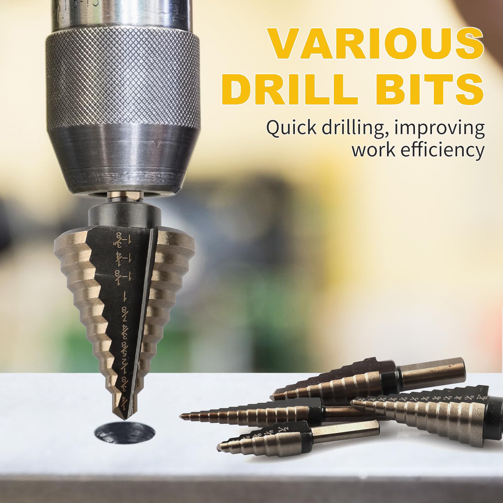 Dewalt Drill 5 Pcs Countersink Drill Bit Set Replaceable With ...