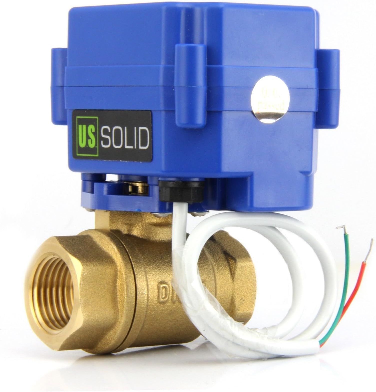 1 Inch NPT Brass Motorized Ball Valve 1" NPT Motorized Ball Valve - 9 ...