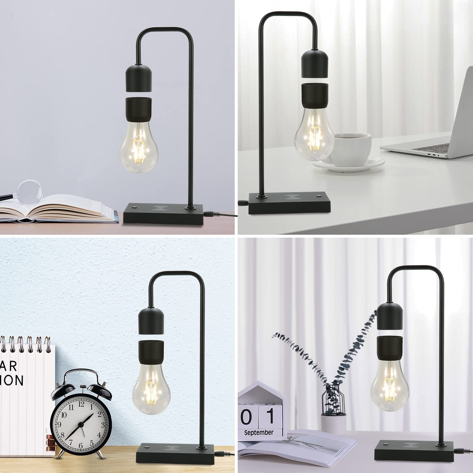 Unique Magnetic Levitating Lamp with LED Light Bulb Floating in The Air ...