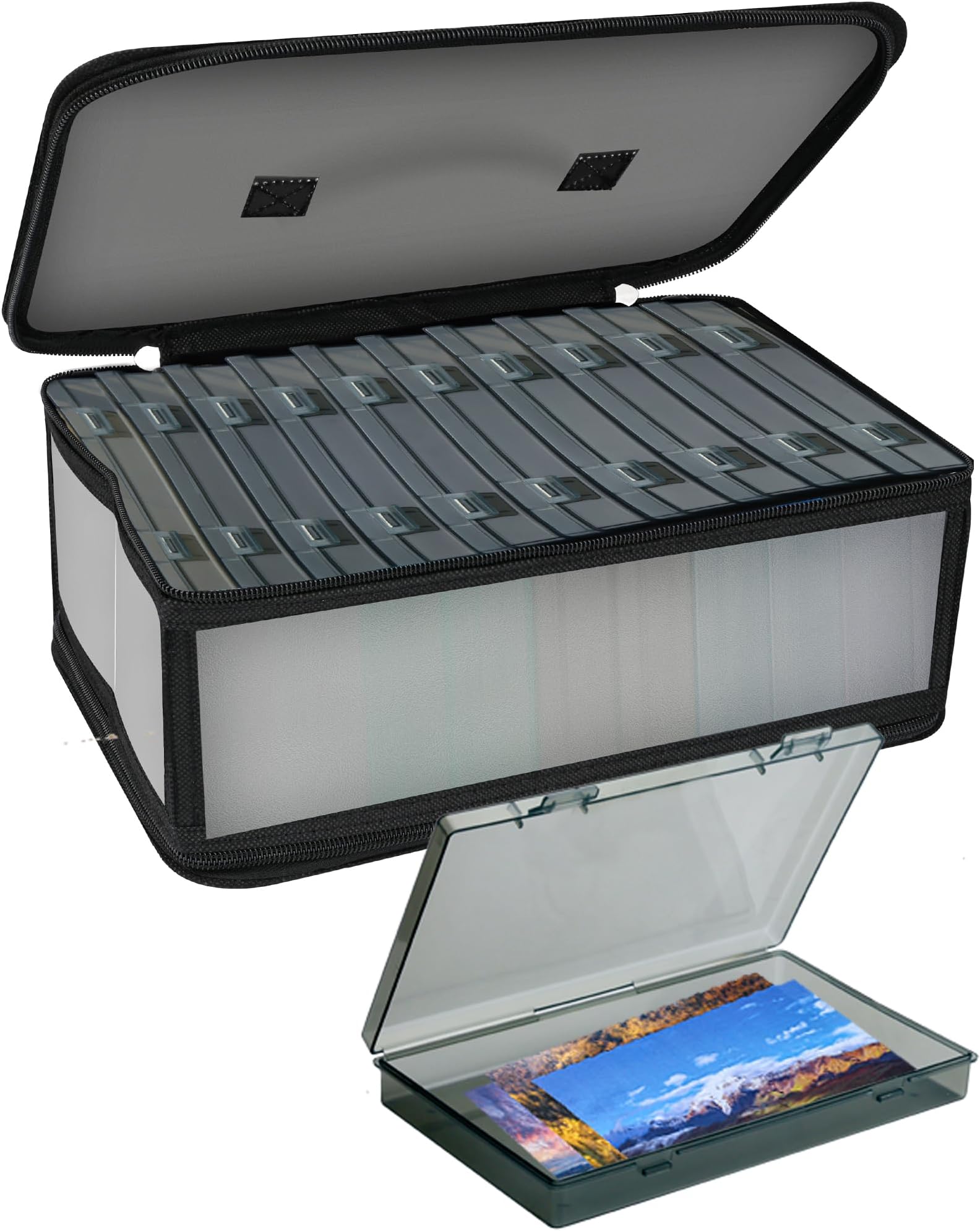 PHOTO STORAGE BOXES, HOLDS OVER 1,100 PHOTOS UP TO 4"X6" : Amazon.co.uk