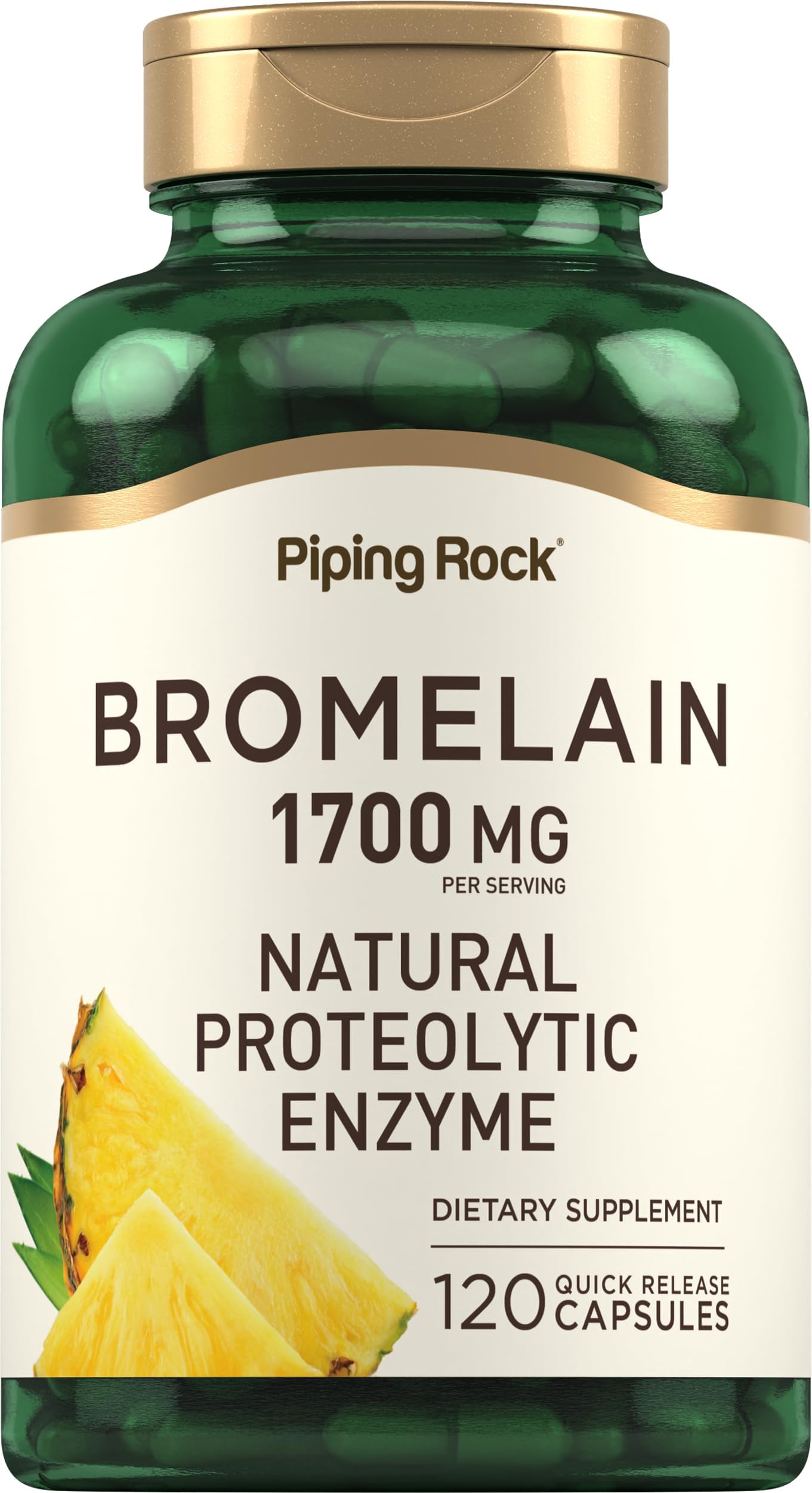 Amazon.com: Piping Rock Bromelain Supplement | 1700 mg | 120 Capsules ...