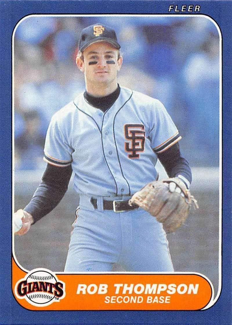 Amazon.com: 1986 Fleer Update Baseball #U-115 Robby Thompson RC Rookie ...