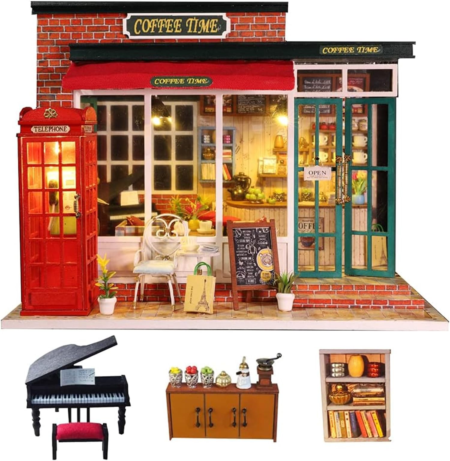 Snapklik.com : Flever Dollhouse Miniature DIY House Kit Creative Room