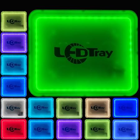 Amazon.com: FlashingBlinkyLights Multicolor LED Light Up Bar Tray for ...