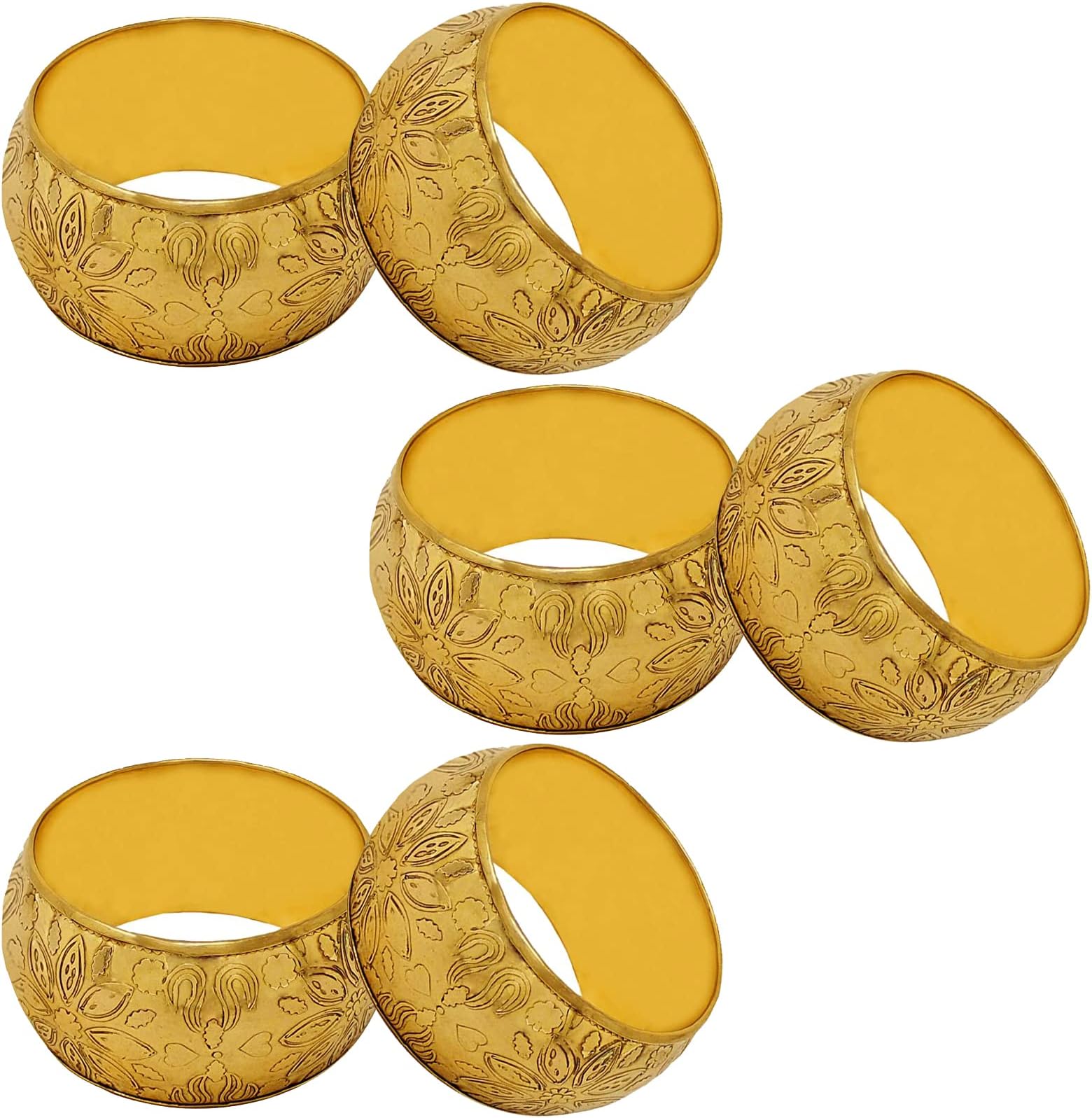 Amazon.com: tastebytal Travertine Napkin Rings Set of 4 - Handcrafted ...