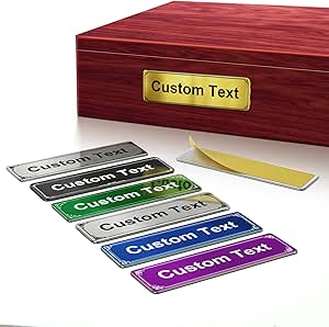 Stainless Steel Personalized Name Plate with Adhesive - Custom Plaque ...