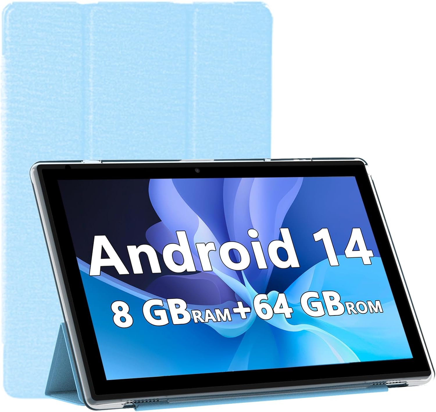 Amazon.com : Android 14 Tablet, 10 inch Tablets with Case, 8GB RAM+64GB ...