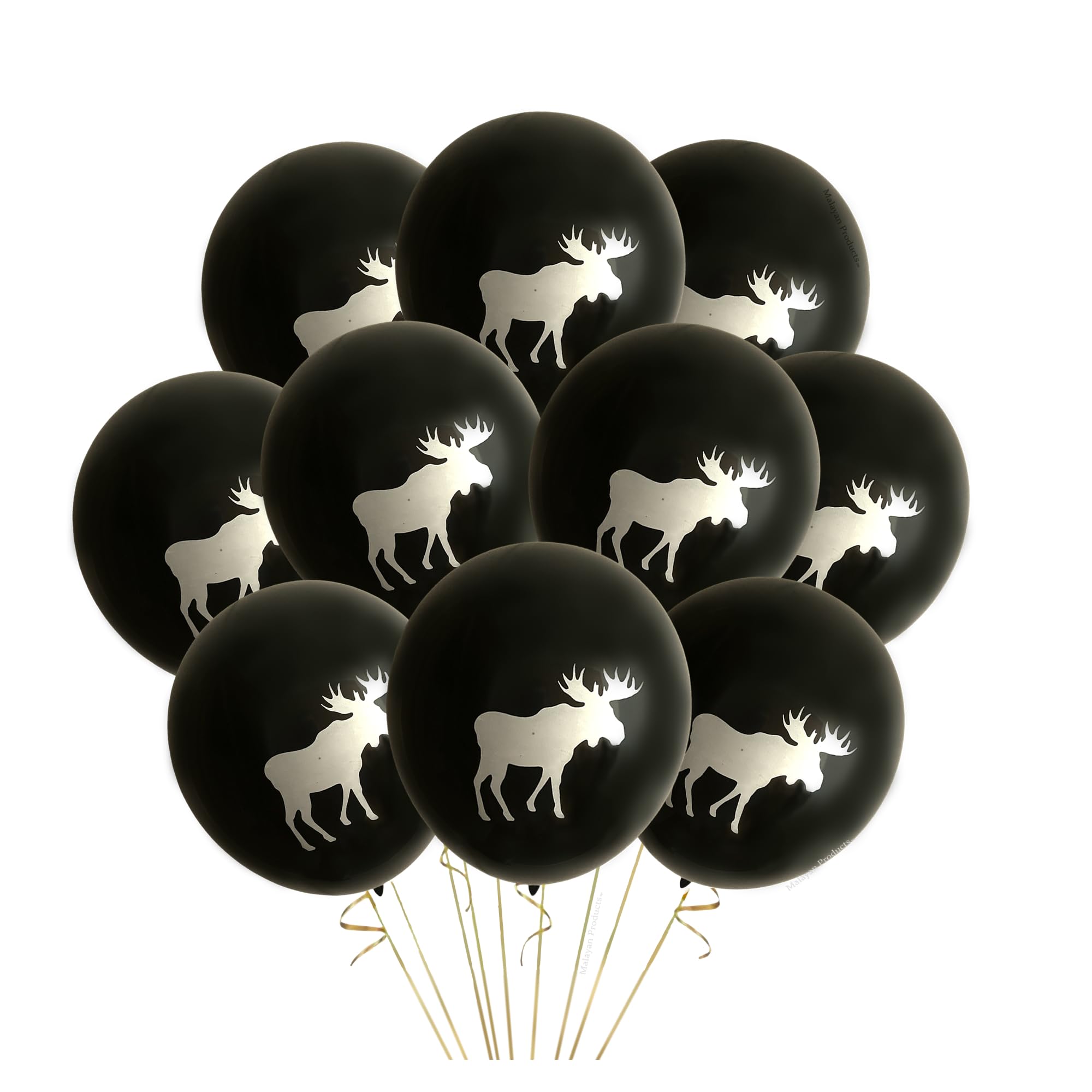 Amazon.com: Moose Balloons 12ct, Latex Party Balloons Woodlands Theme ...