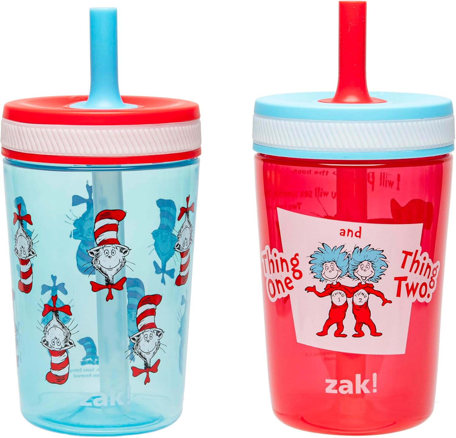 Amazon.com: Zak Designs Dr. Seuss Kelso Toddler Cups For Travel or At ...