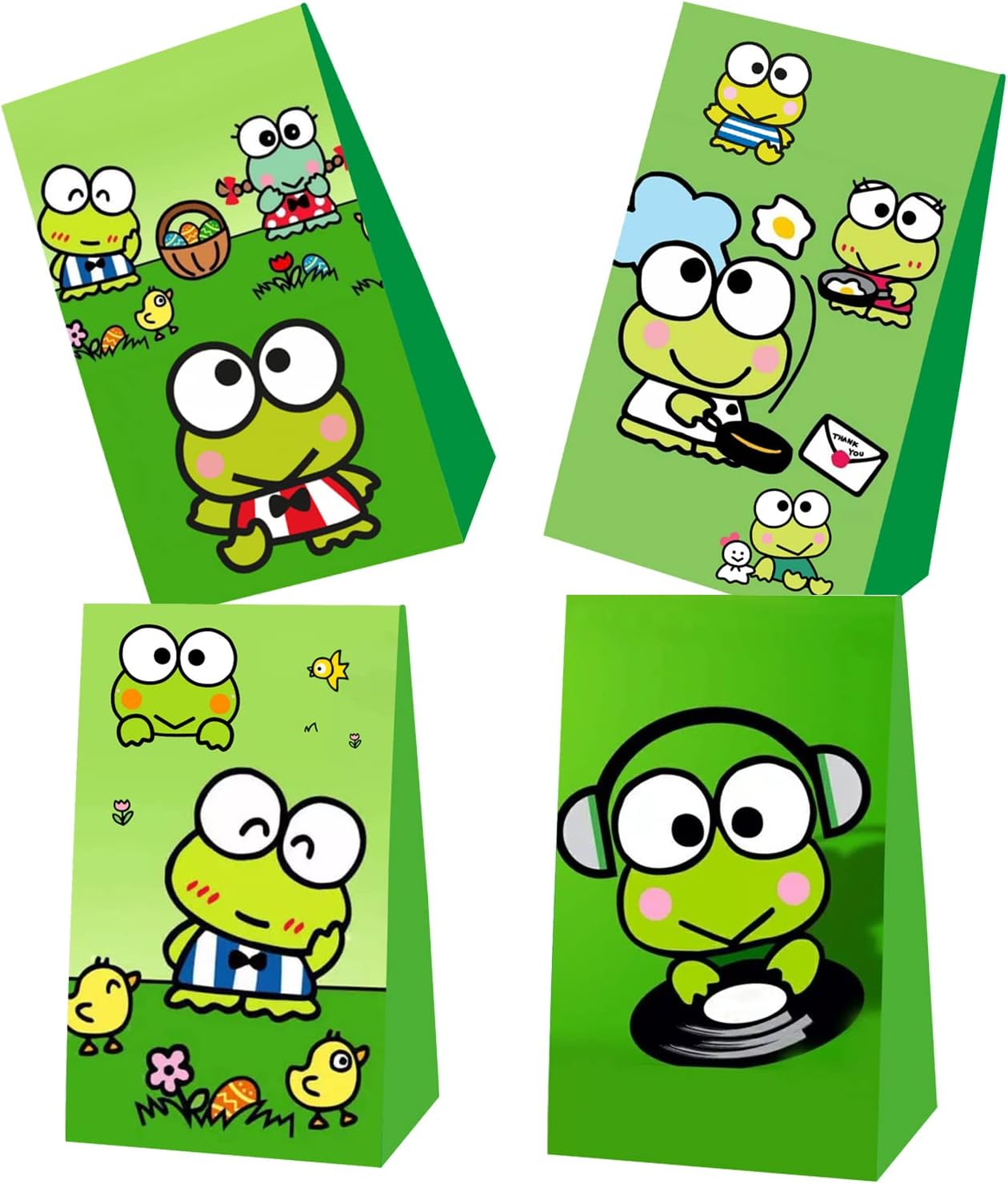 MEGIMA 12 bolsas de regalo de fiesta de La rana de Keroppi, bolsas de ...