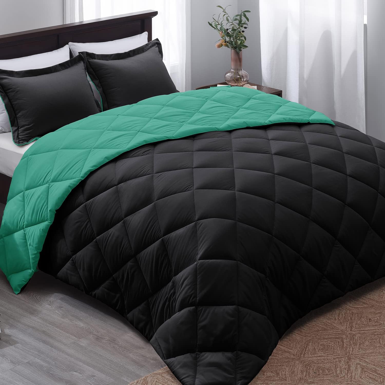 Amazon Basic Beyond King Size Comforter Set Green Comforter Set amazon-basic-beyond-king-size-comforter-set-green-comforter-set