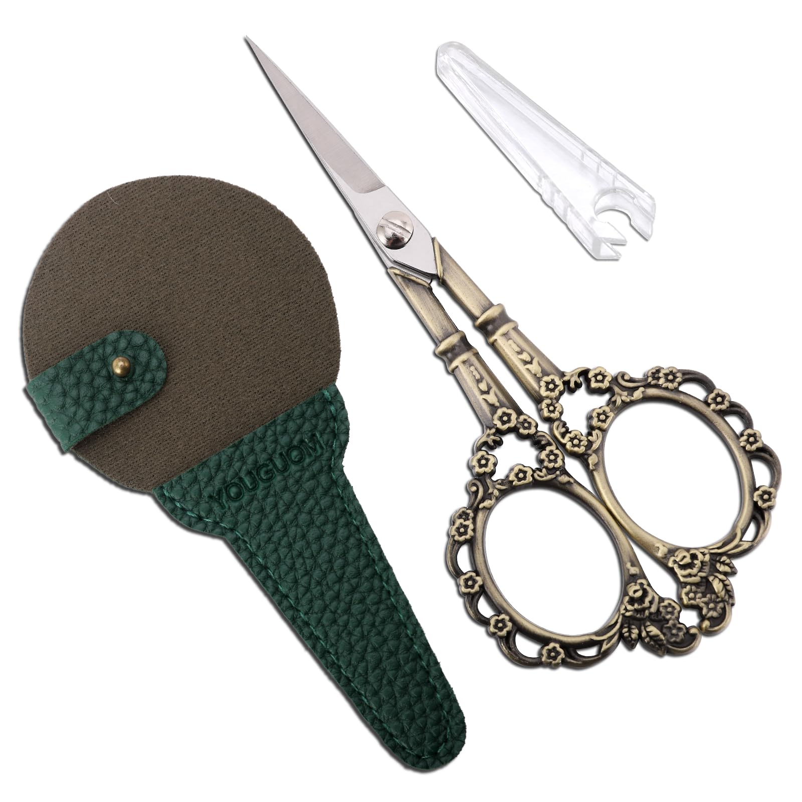 Amazon.com: YOUGUOM Knitting Scissors with Case, Crochet Scissors ...