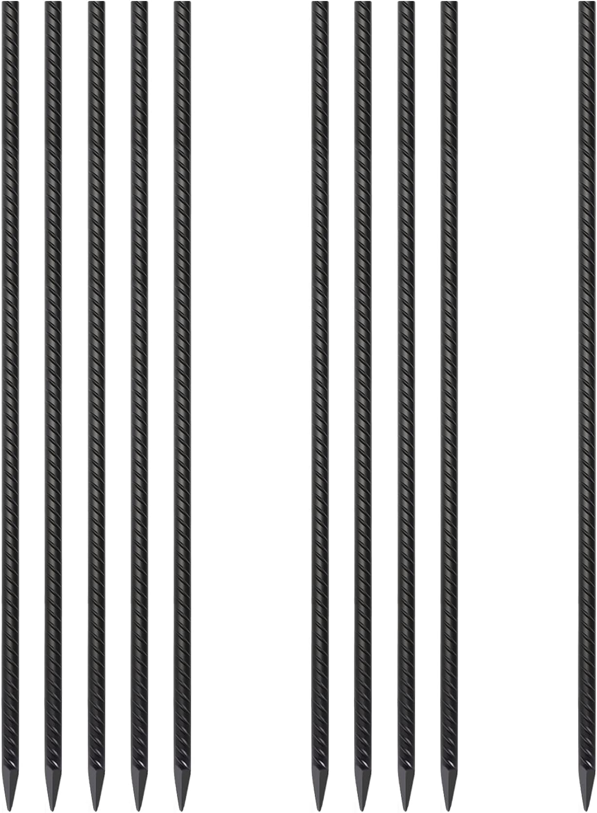 Amazon.com : MCA 36 Inch Round Steel Form Stakes with Holes, 10 Pack, 3 ...