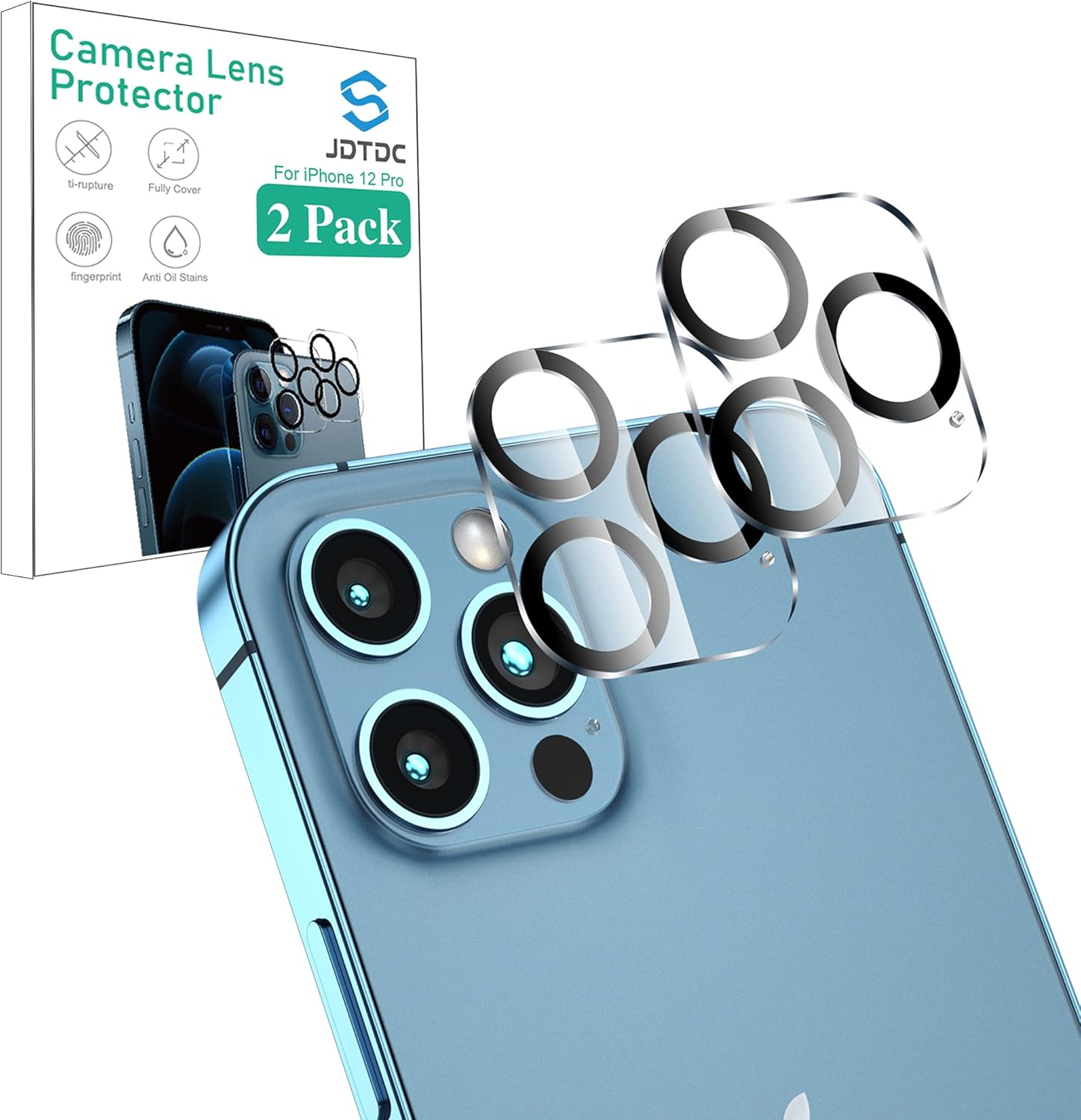 Amazon.com: [2 Pack] Camera-Lens-Protector-for-iPhone-12-Pro Camera ...