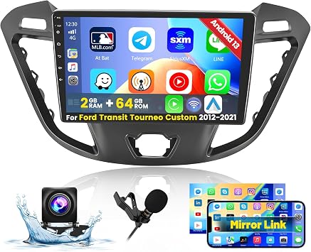 Amazon.com: for 2012-2021 Ford Transit Tourneo Custom Radio, 2+32G ...