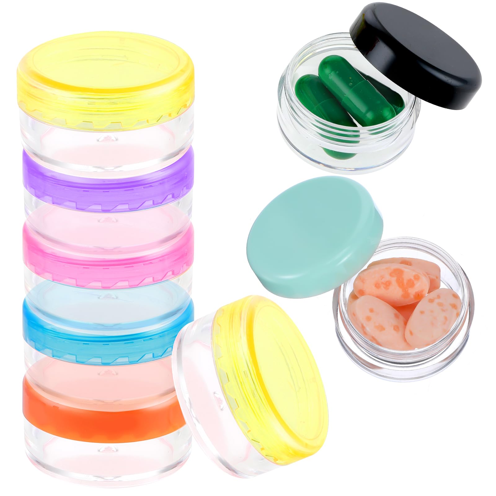 Amazon.com: Dimeho Small Pill Organizer Box, 8 Pcs Travel Pill Case ...