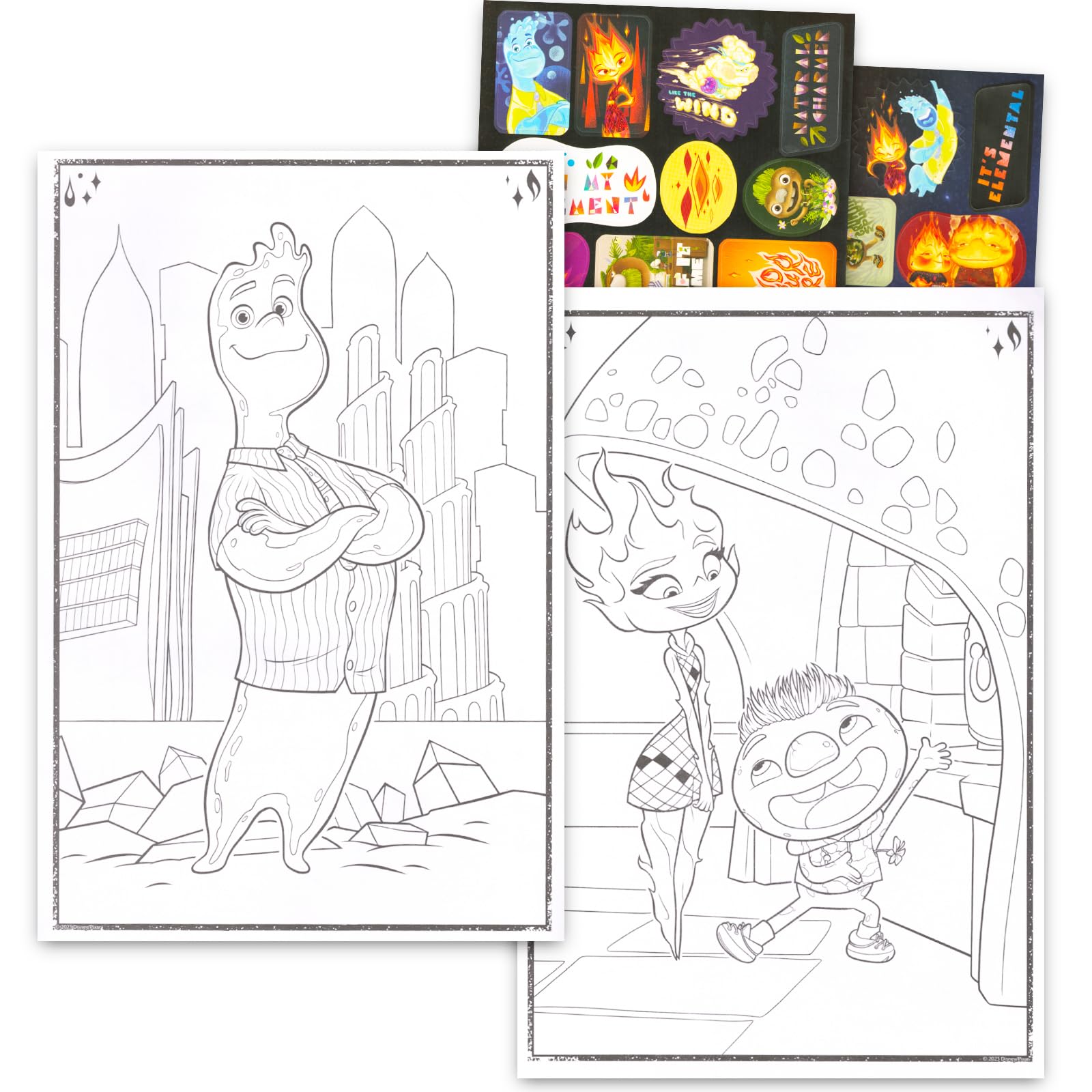 Snapklik.com : Elemental Coloring Set Activity Set
