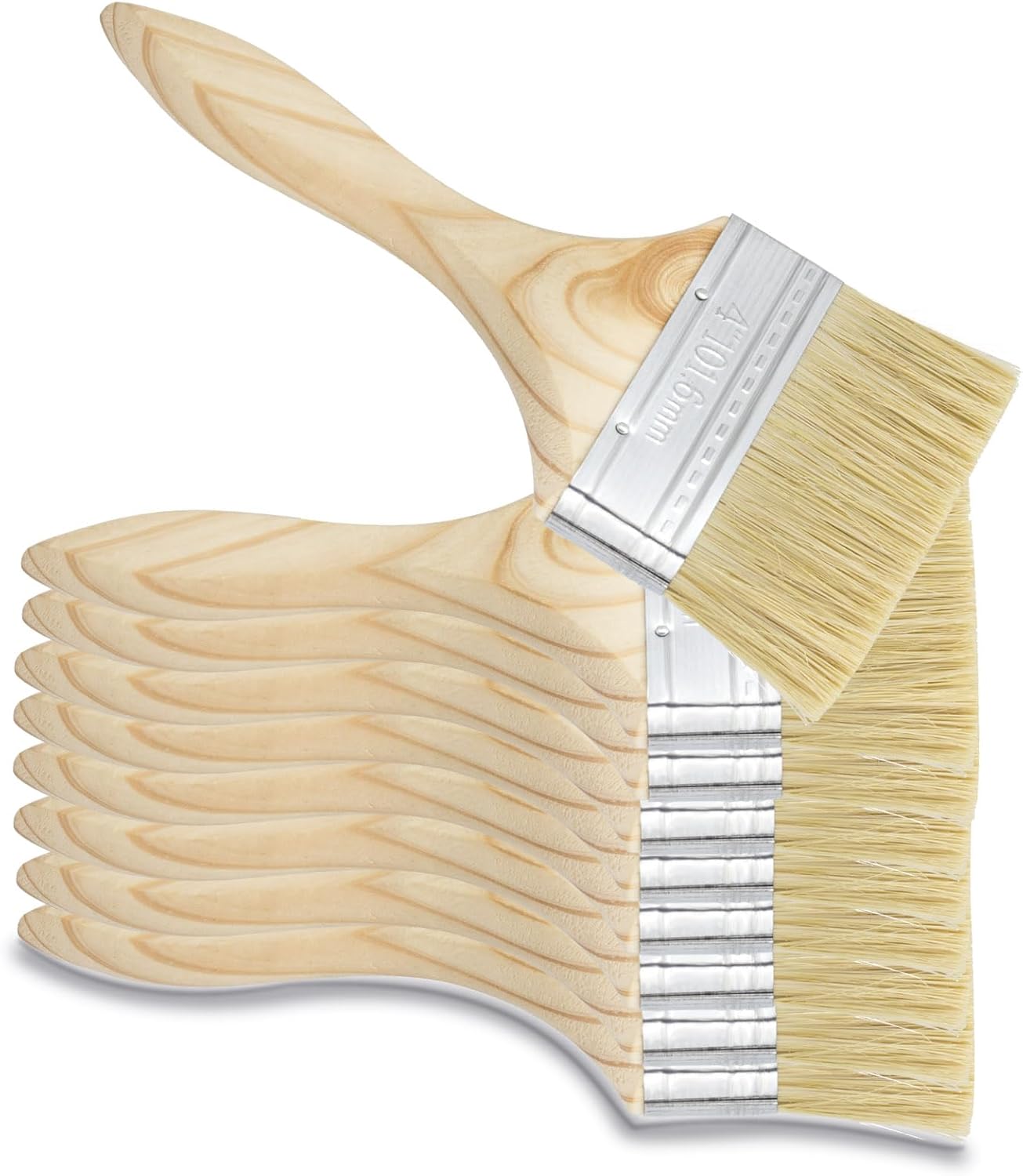 Amazon.com: JUYO VONSAN 100Pcs 4 Inch Chip Paint Brushes for Wall 4“ Paint Brushes Brushes Bulk ...