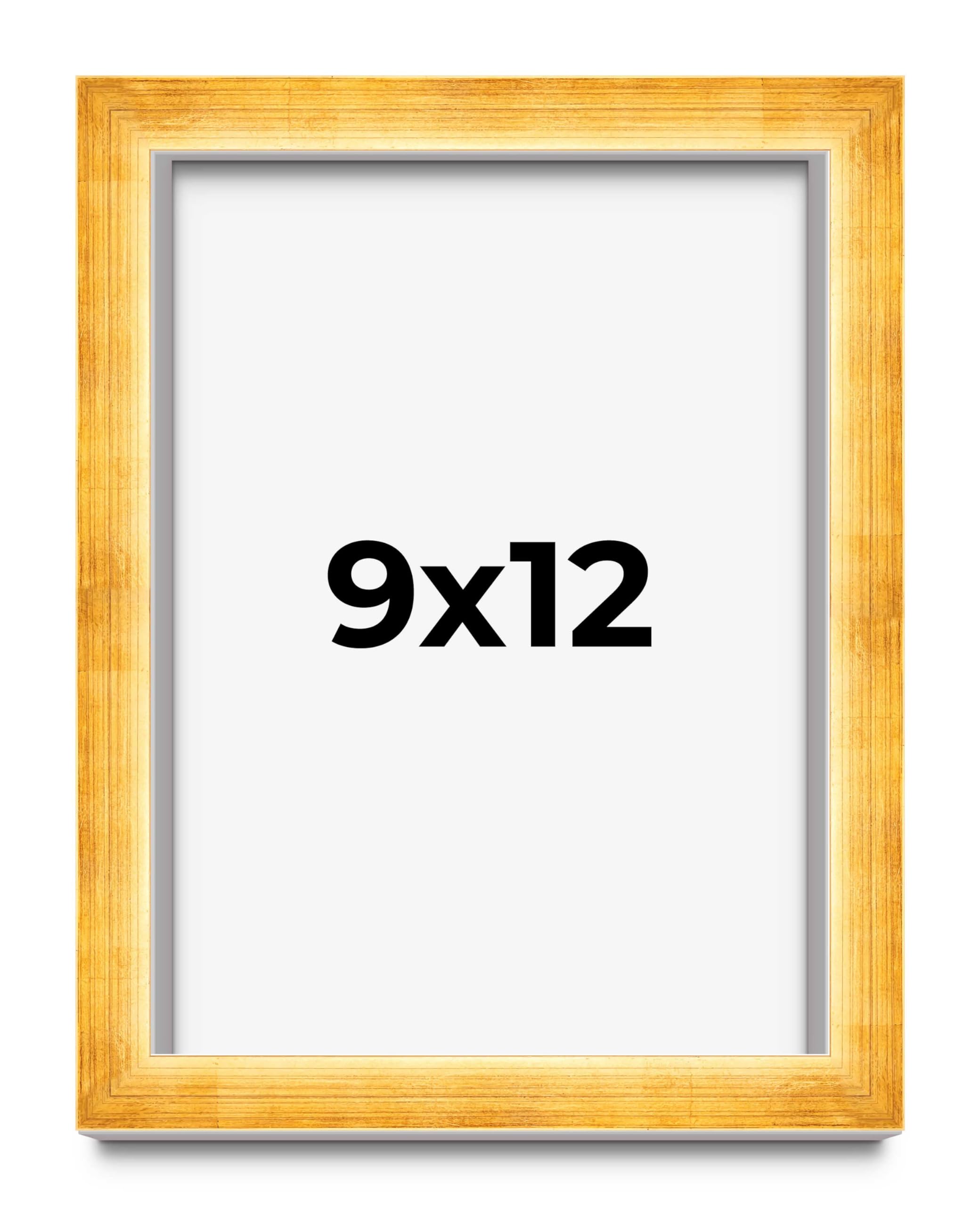 Amazon.com: 9x12 Shadow Box Frame Gold | 1.625 Inches Deep Real Wood ...