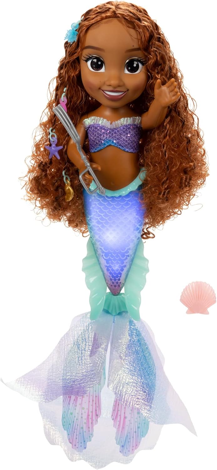 Amazon.com: Disney The Little Mermaid Ariel Doll with Hair Charms ...