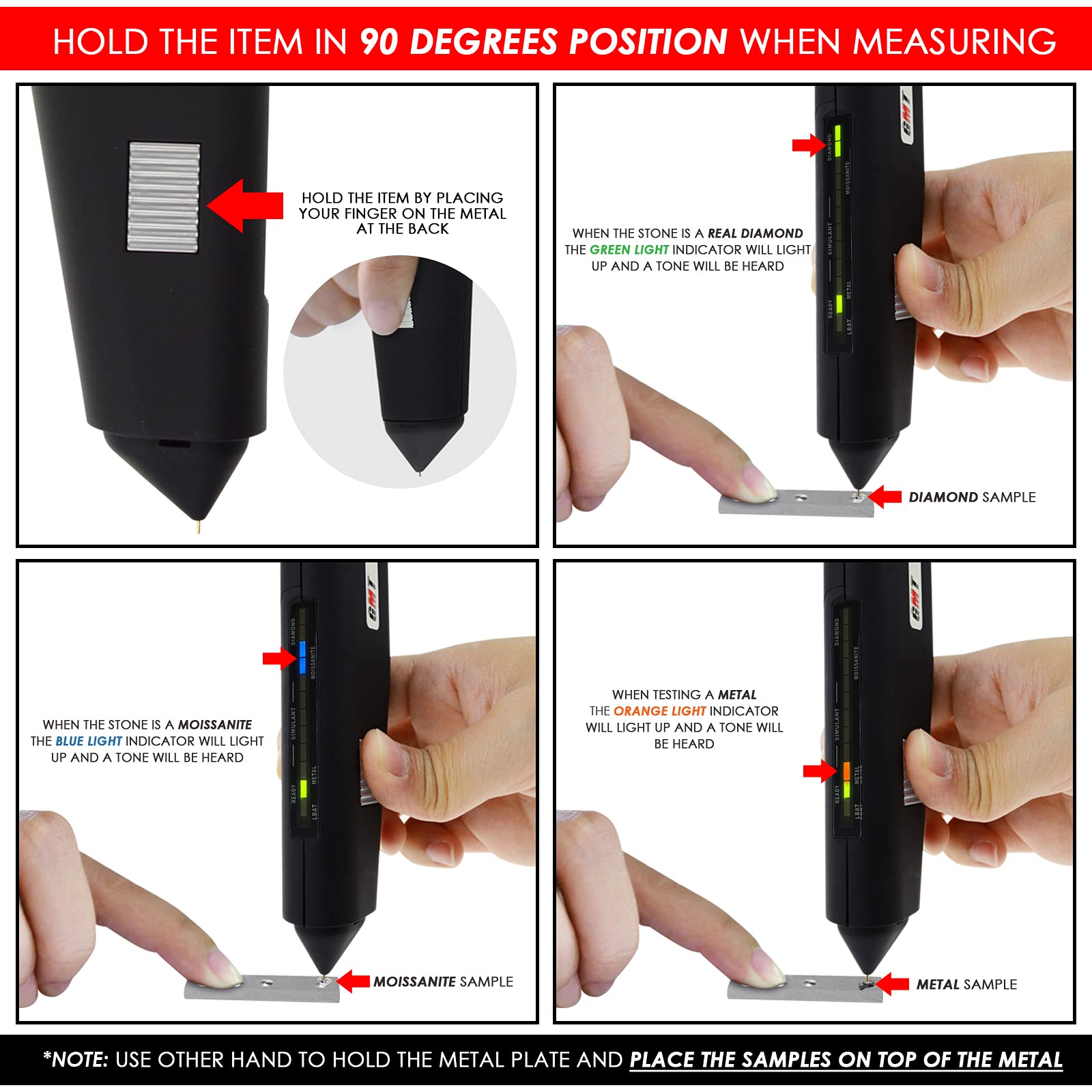 Snapklik.com : Diamond Tester Combo Diamond Detector Moissanite Tester ...