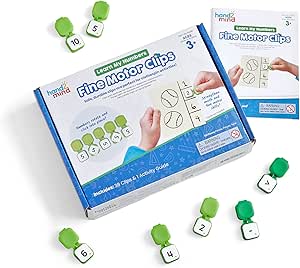 Learning Resources Learn My Numbers Fine Motor Clips, Kids Clothes Peg ...