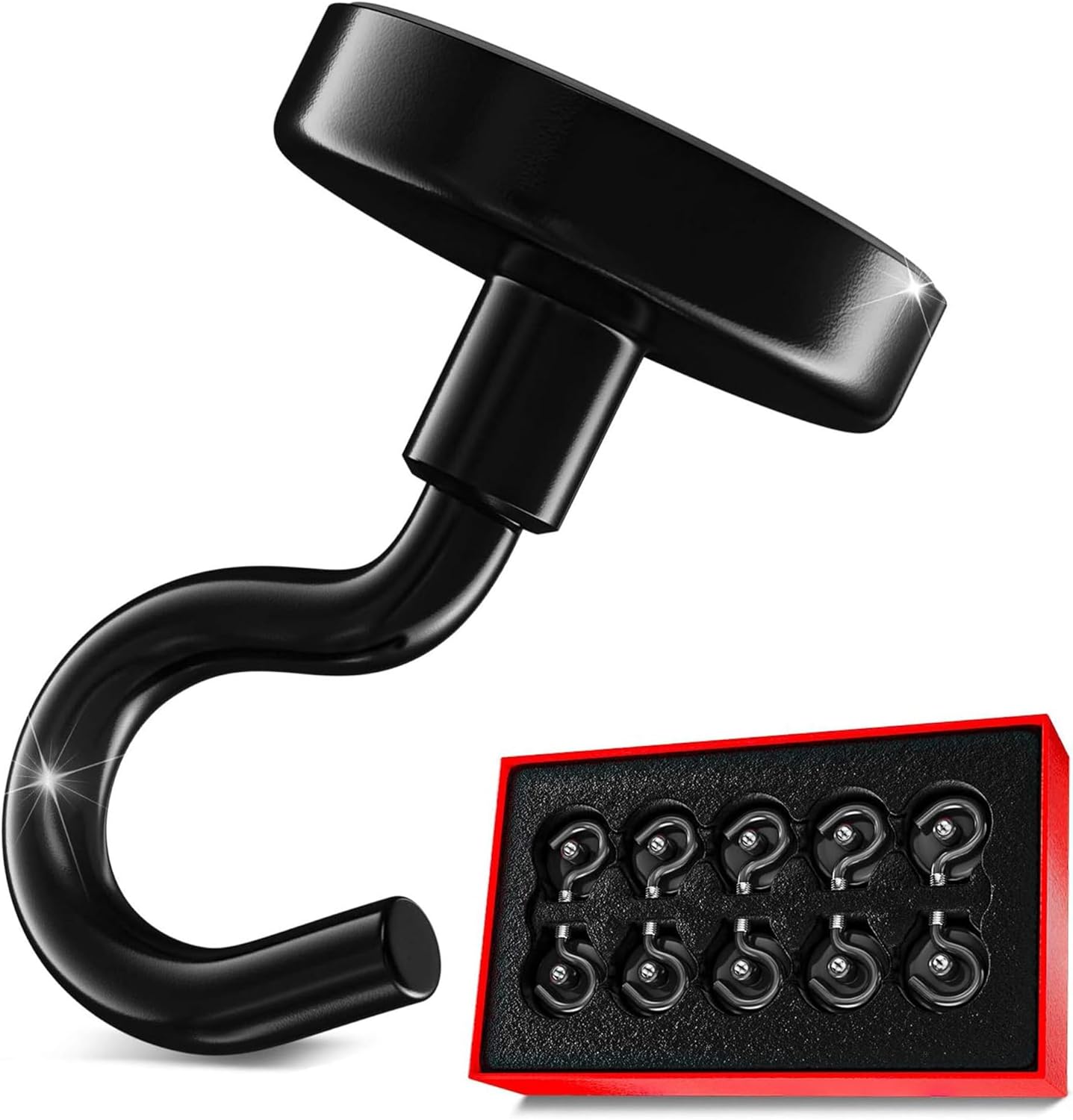 Amazon.com: NEOCLICK 10 Pack Magnetic Hooks, 40LBS Heavy Duty Magnets ...