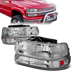 Amazon.com: Headlights Assembly Compatible with Chevy Silverado 1500 ...