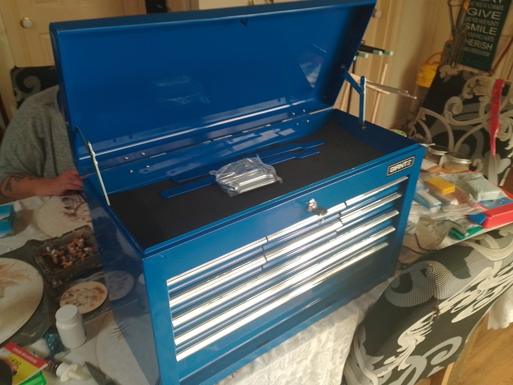 Giantz 7 Drawers Large Tool Chest Trolley, Lockable Toolbox Tools ...