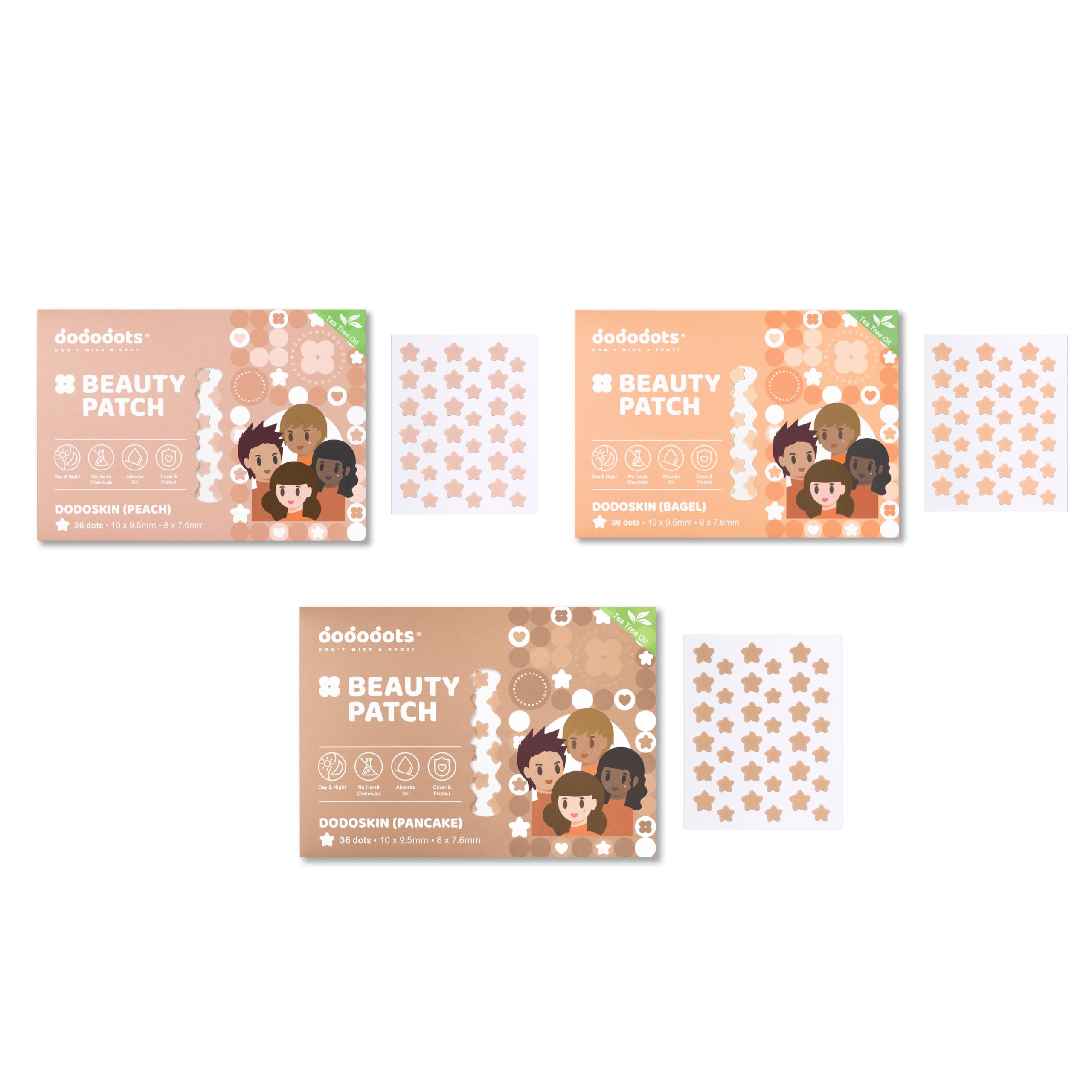 Amazon.com : dododots Beauty Patch | DodoSkin Shade Sampler Bundle ...