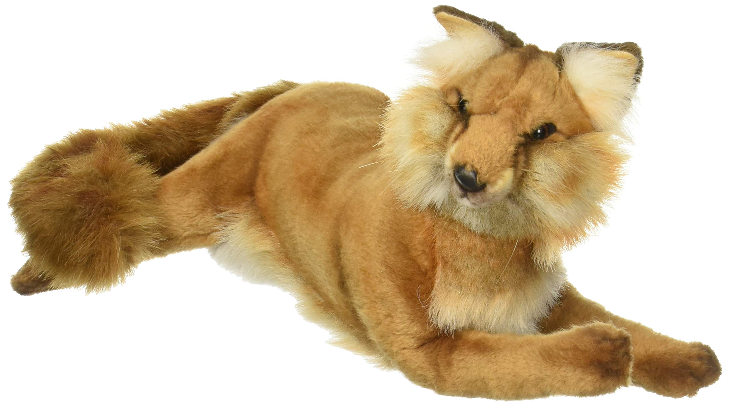 Amazon.com: Hansa Lying Fox Plush, Red : Toys & Games