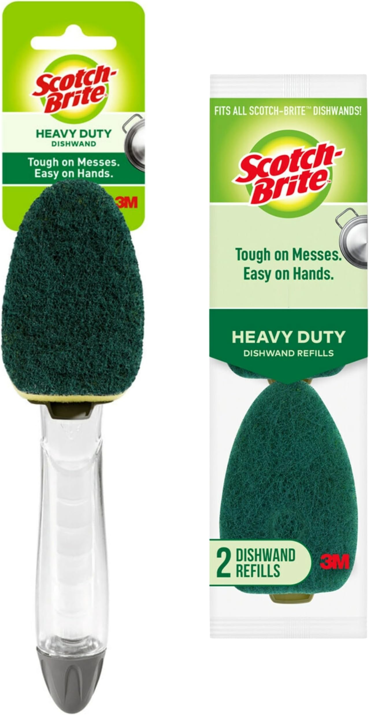 Amazon.com: Scotch-Brite (2 Dishwands and 4 Refill Replacement Heads ...