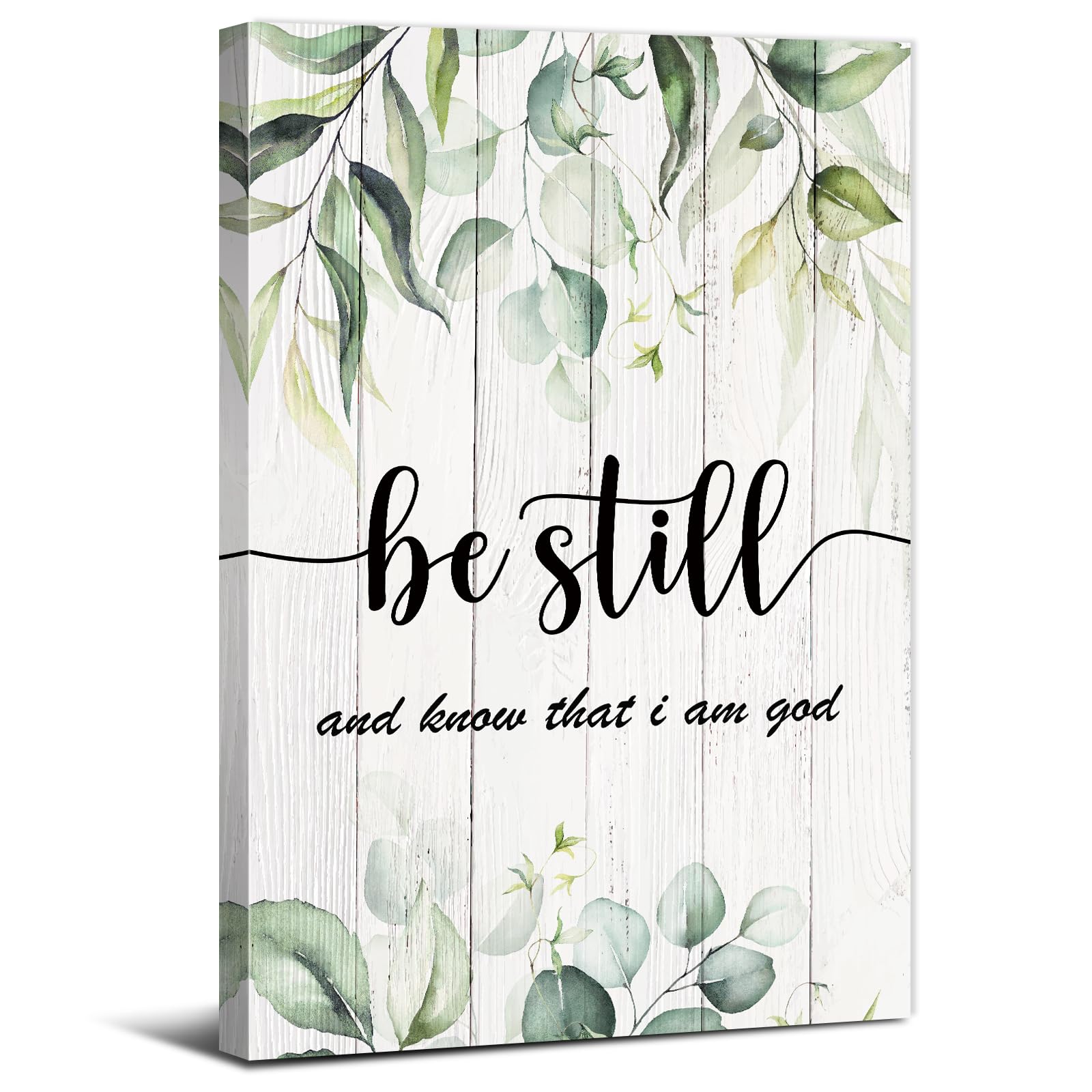Amazon.com: Be Still and Know That I Am God Wall Art Christian Bible ...