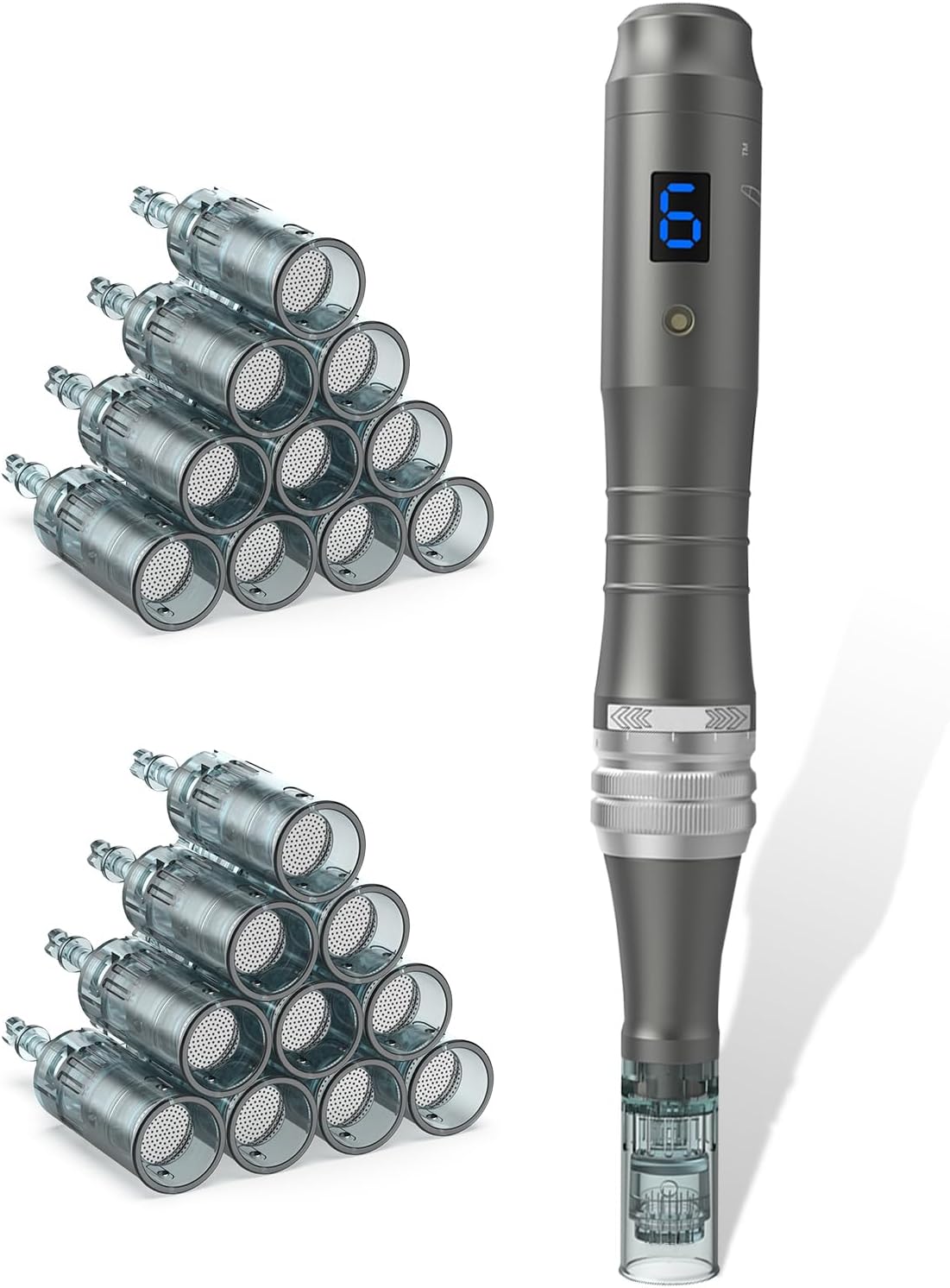 Amazon.com: Derma Roller Pen for Women Men, Microneedles Pen Derma ...