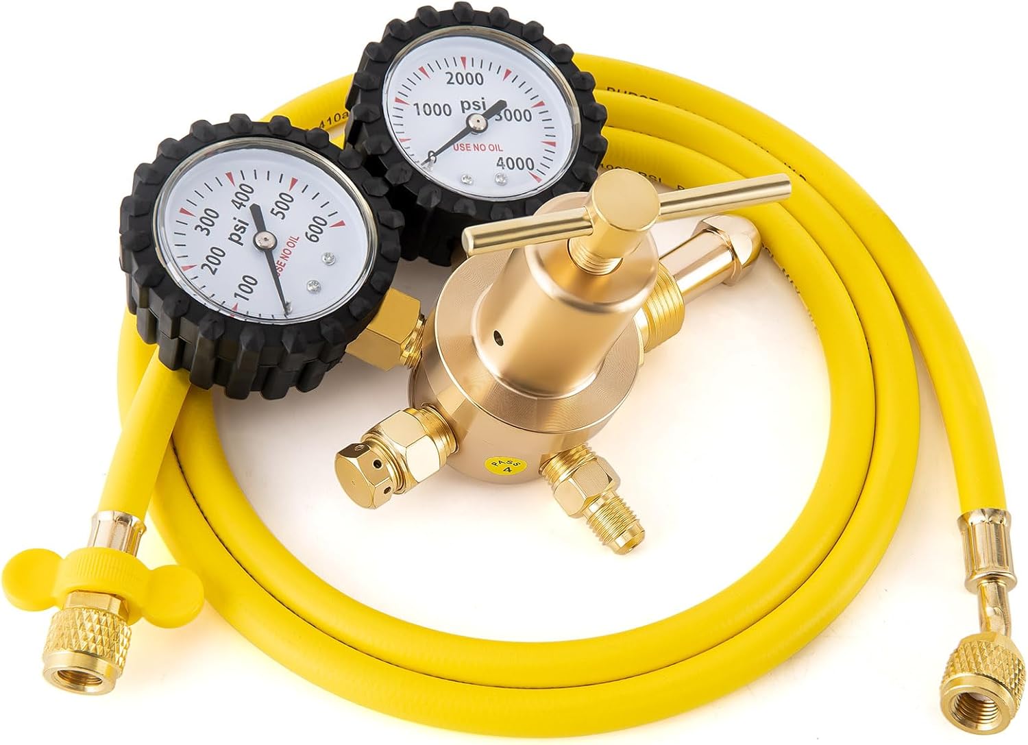 Amazon.com: Nitrogen Regulator CGA580 Inlet, 1/4-Inch Male Flare Outlet ...