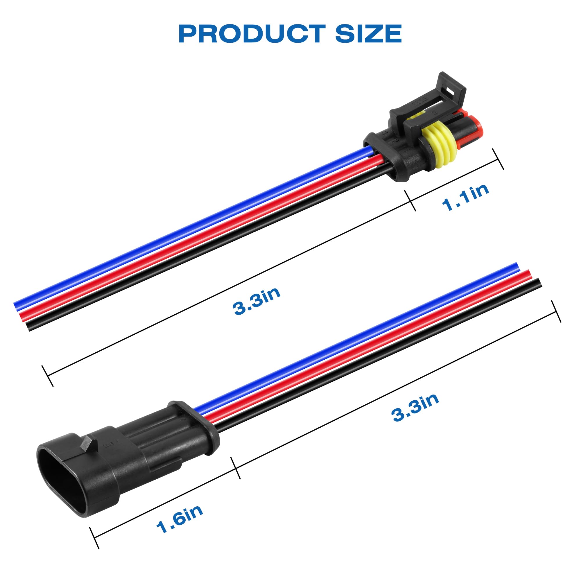 Snapklik.com : RDBS 5 Kit 3 Pin Electrical Wire Connectors 3 Way ...