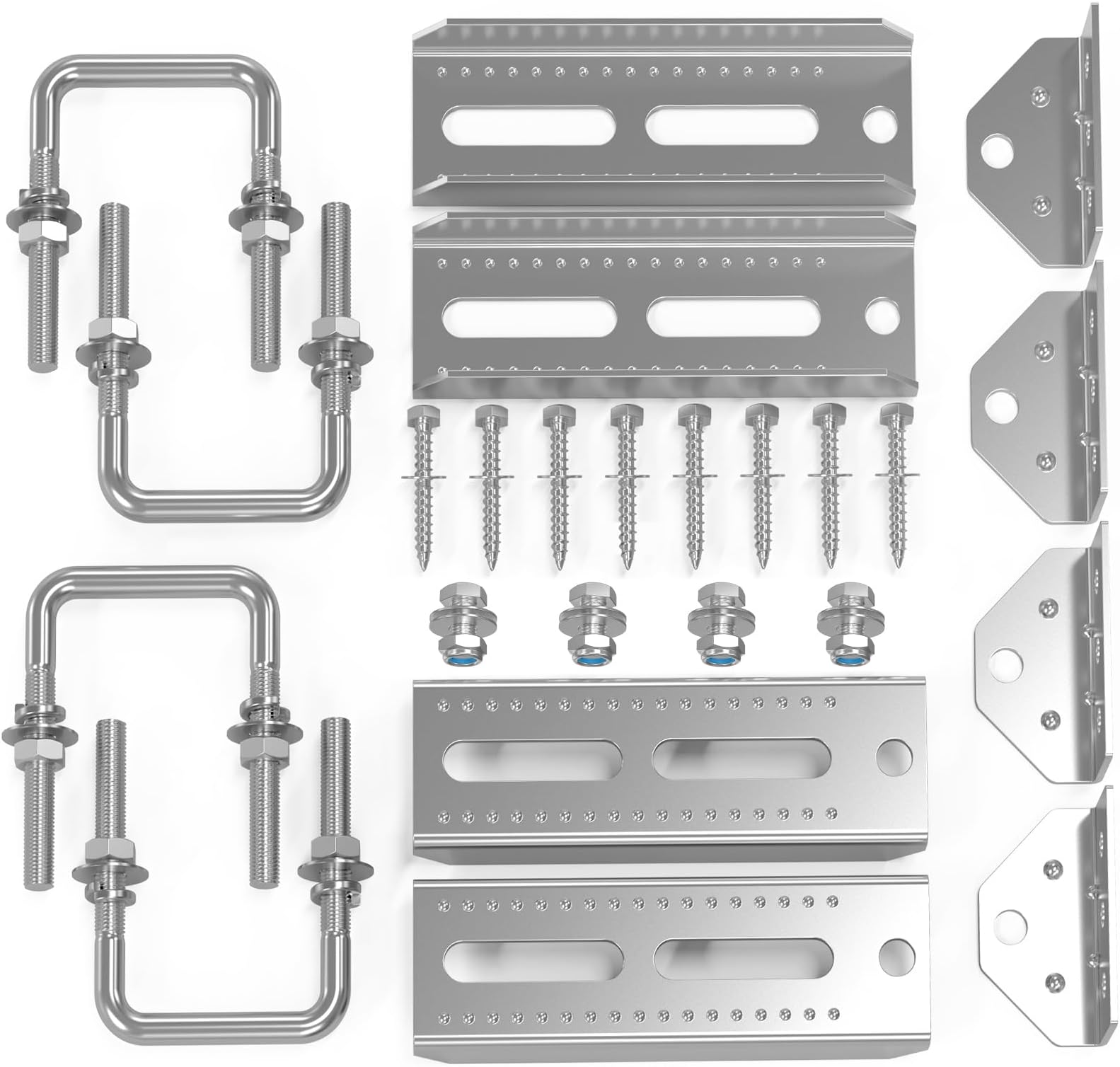 Amazon.com: 4 PCS 8" Galvanized Swivel Top Bunk Bracket Kit for 3" x 1. ...