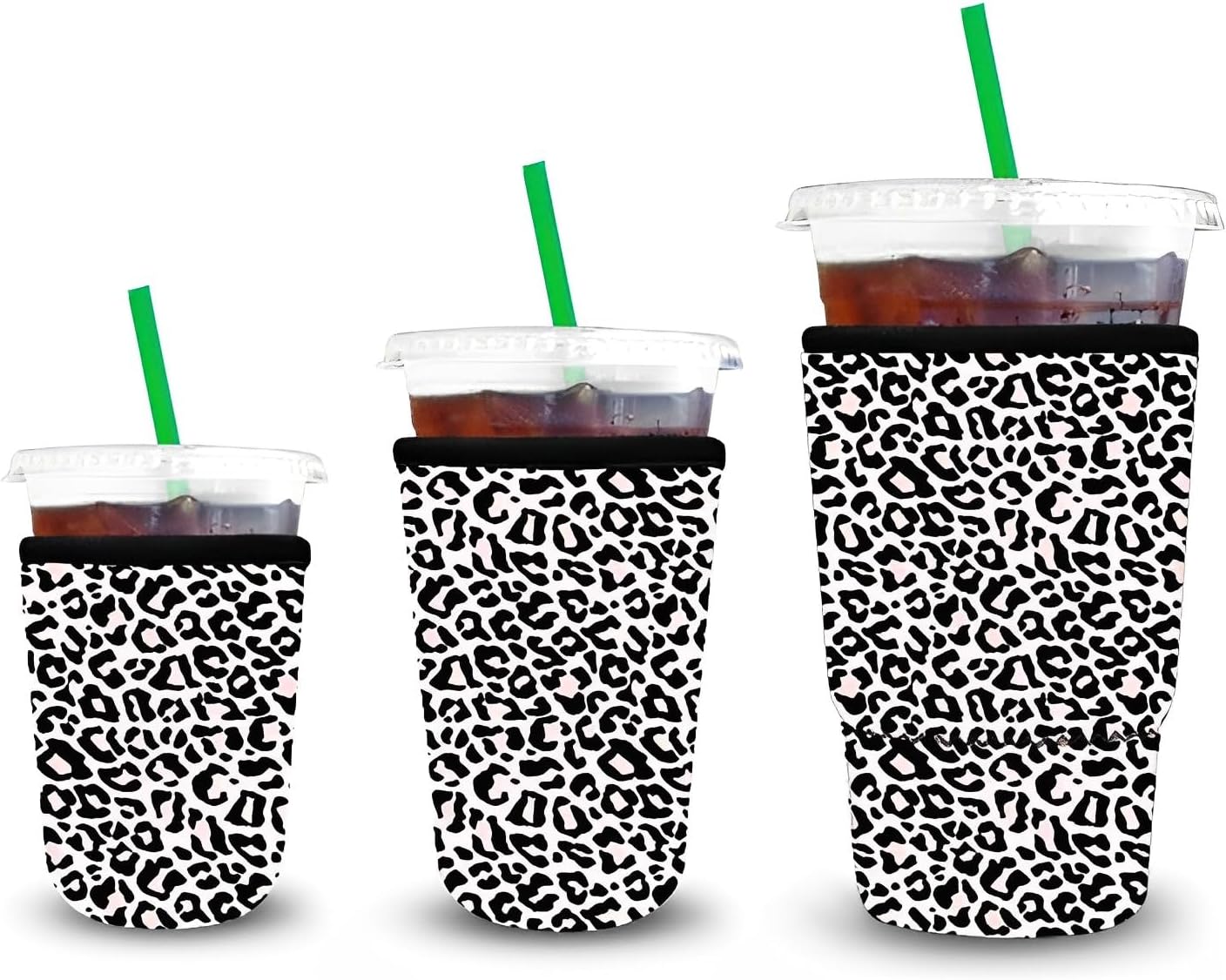 Amazon.com: Rysaec 3 Pack Reusable Iced Coffee Sleeves - Eco-friendly ...