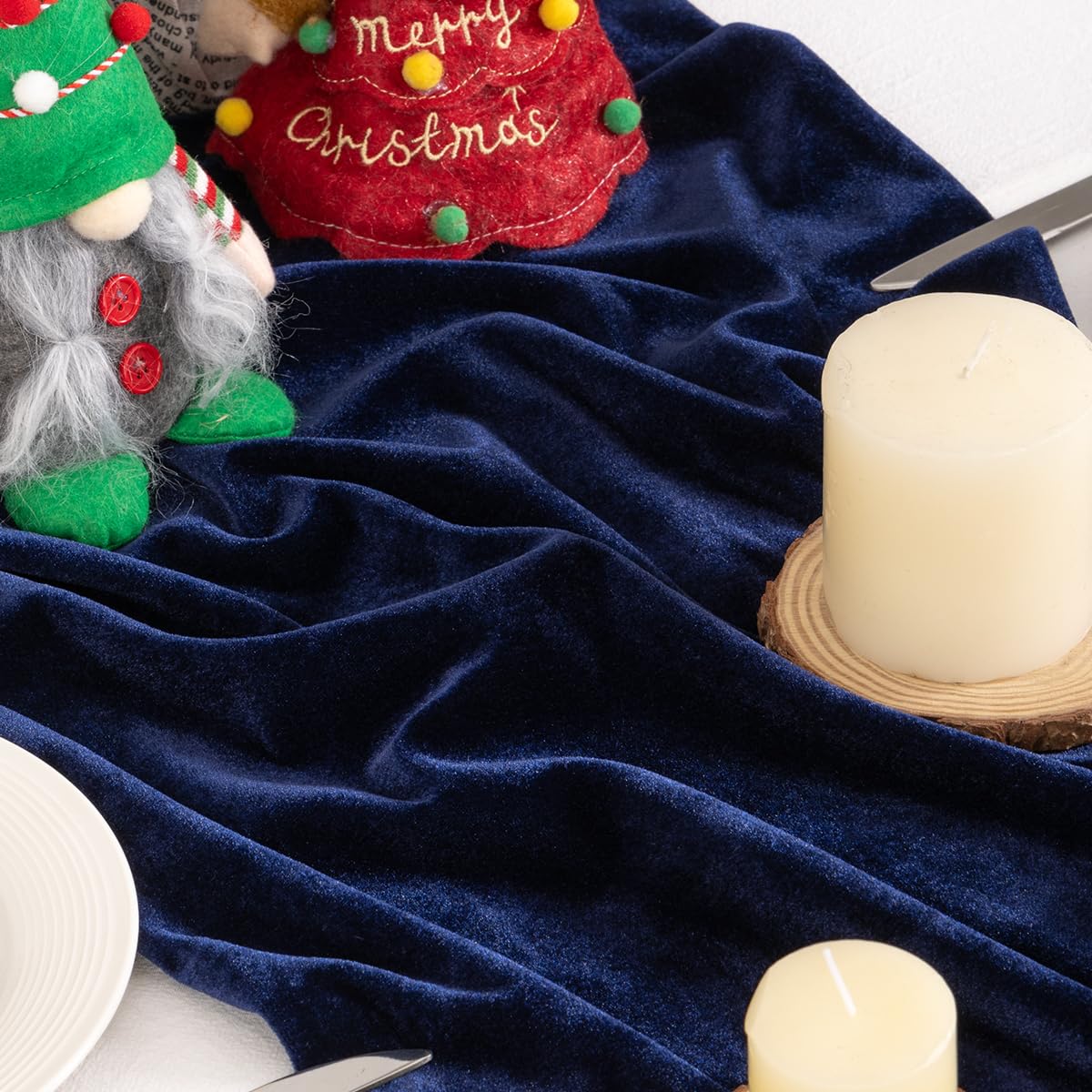 Snapklik.com : DeZerlor Velvet Table Runner Christmas Table Runner 20 X ...