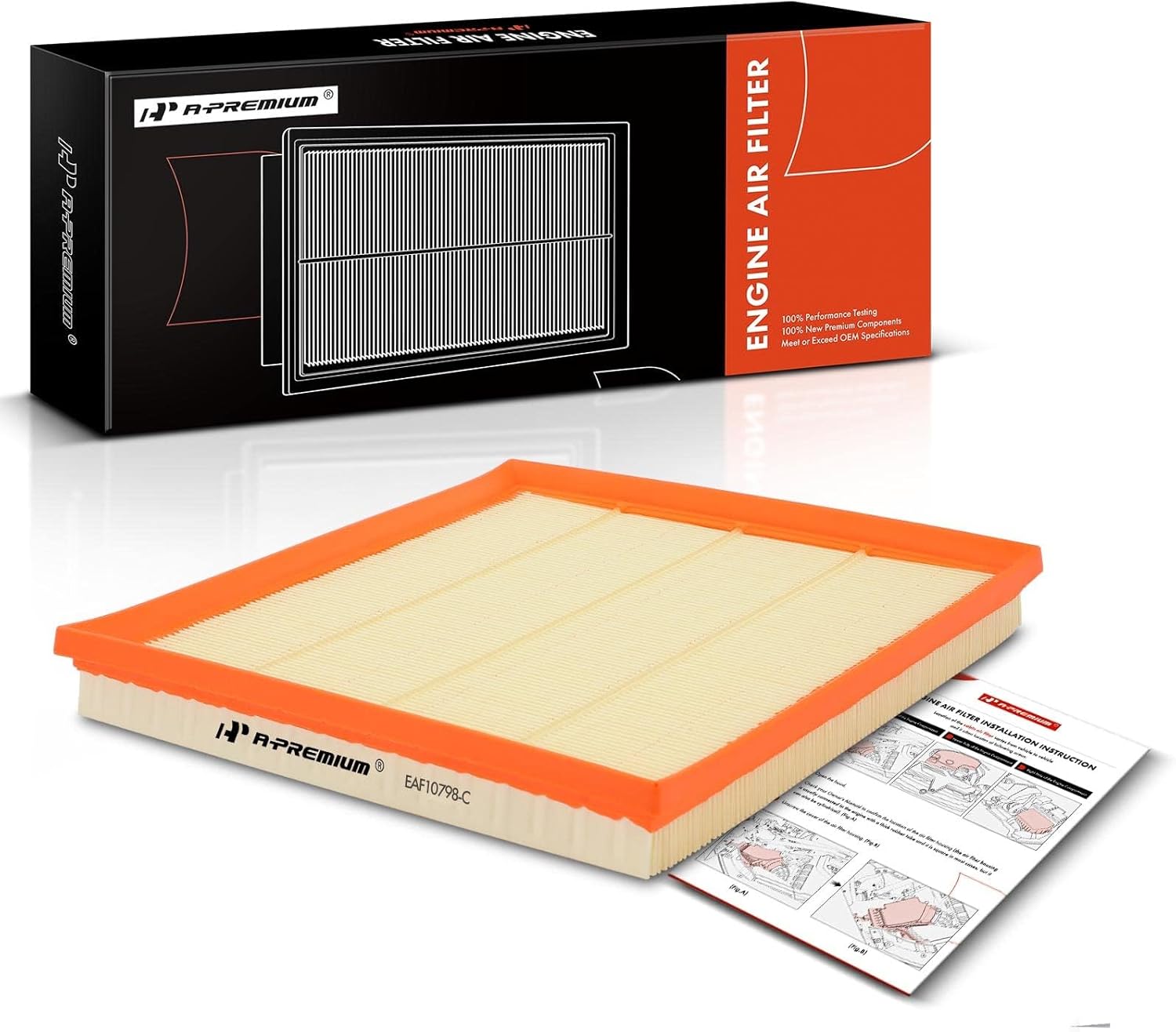 A-Premium Engine Air Filter Compatible with BMW F10 G30 530i, 530i ...