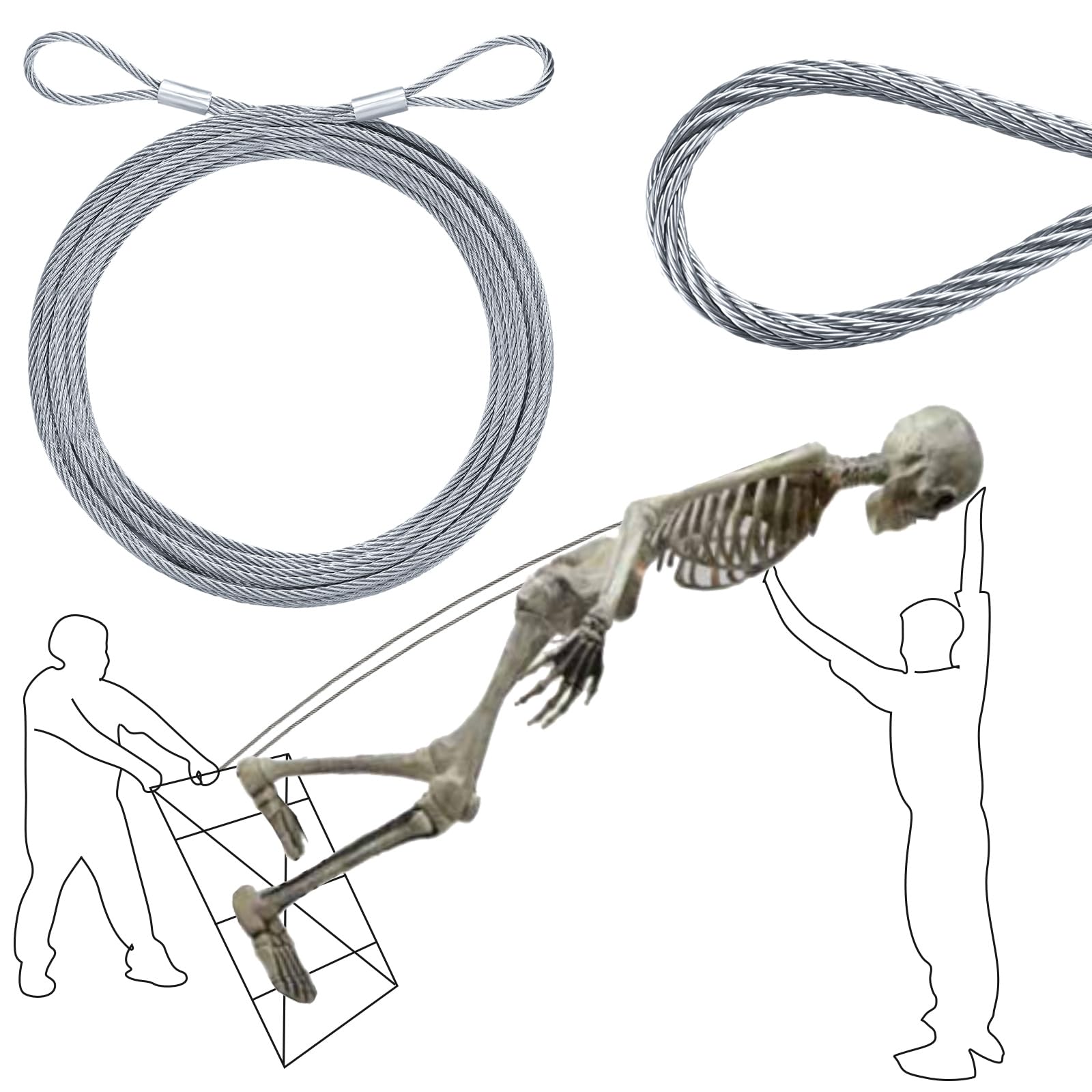 Amazon.com: MorningRo 12 ft Skeleton Replacement Accessories ...